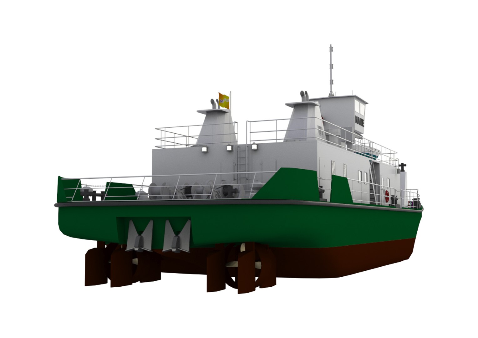 Sea Boat Pusher Model - TurboSquid 1235398