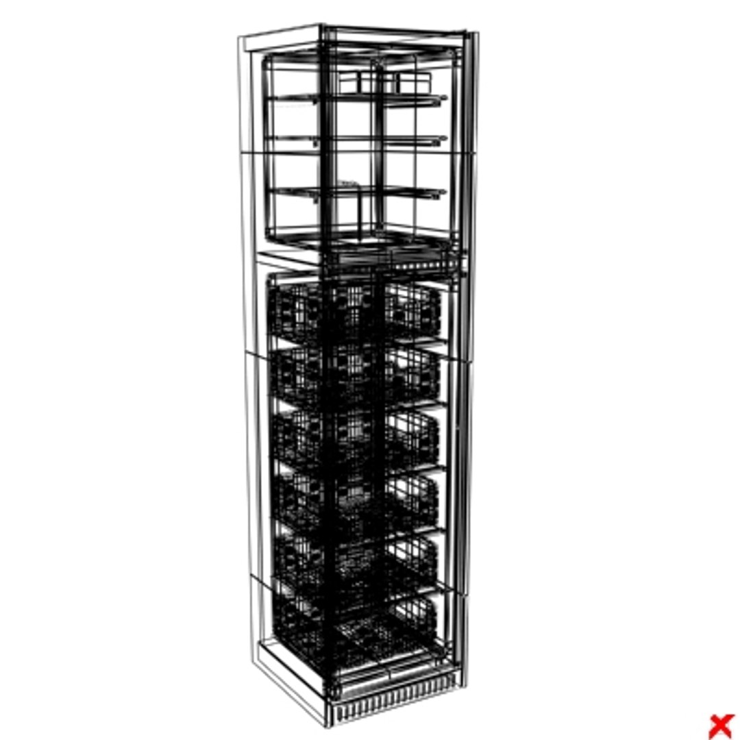 3d model refrigerator