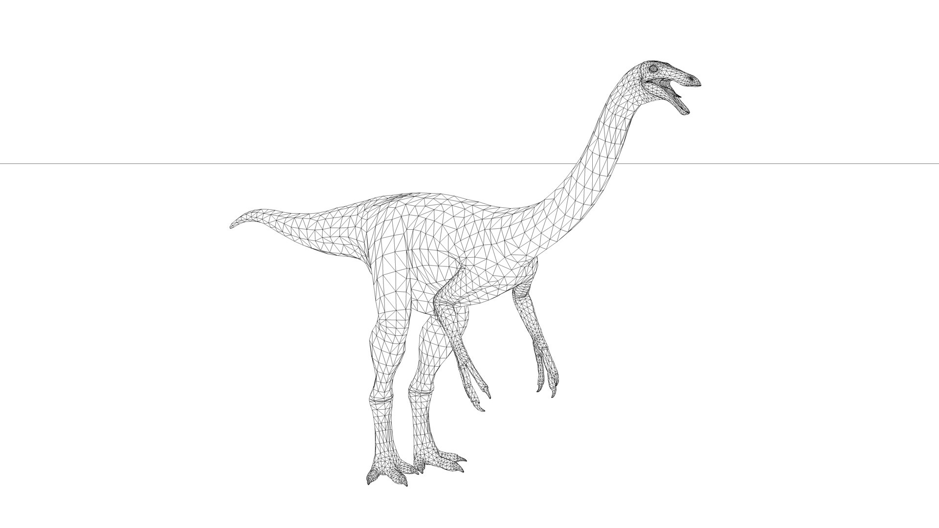 Gallimimus Albino 3D Model - TurboSquid 2293840