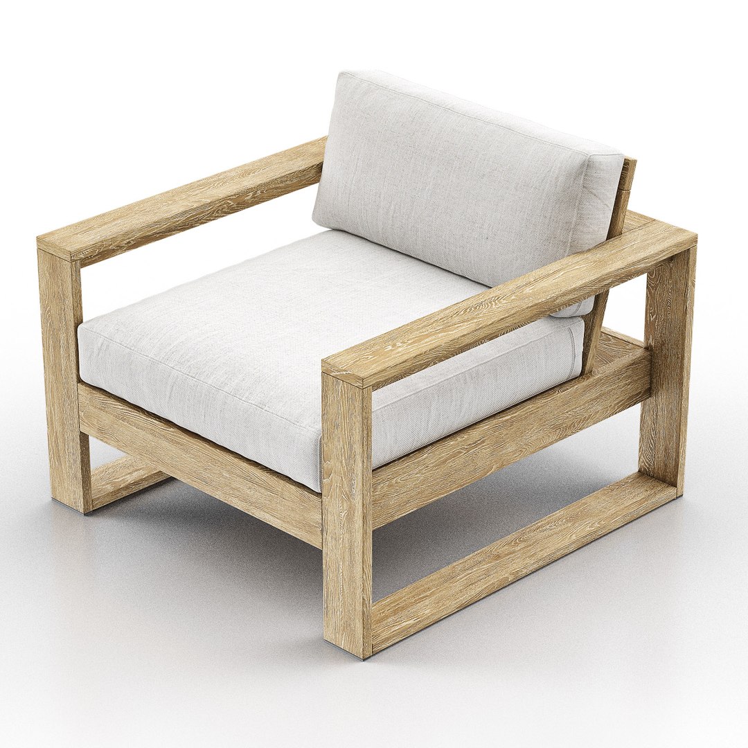 Portside Outdoor Lounge Chair 3D Model - TurboSquid 1528347