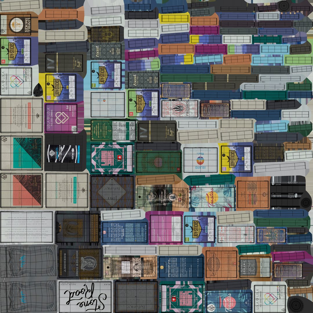 Cannabis Preroll Joints Display 3D Model - TurboSquid 1531859