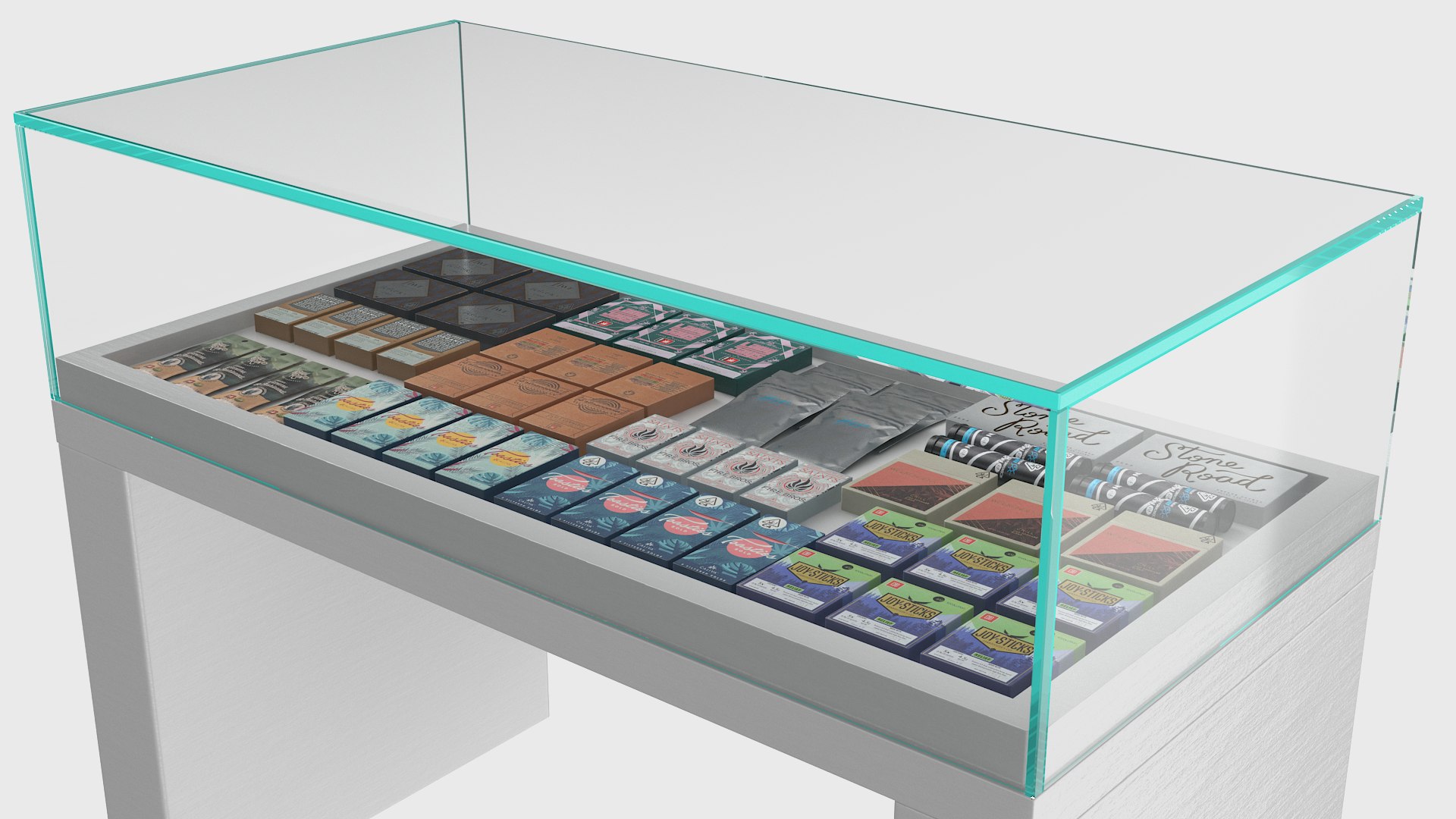 Cannabis Preroll Joints Display 3D Model - TurboSquid 1531859