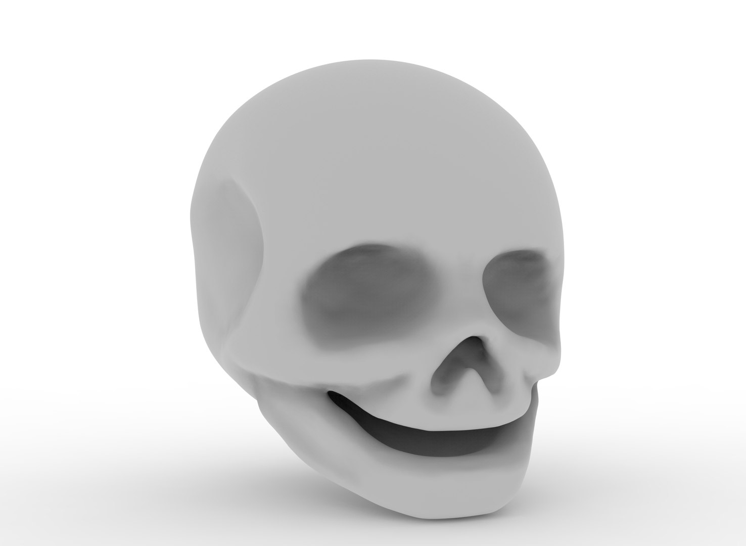 3D model cartoon skull printing - TurboSquid 1705831