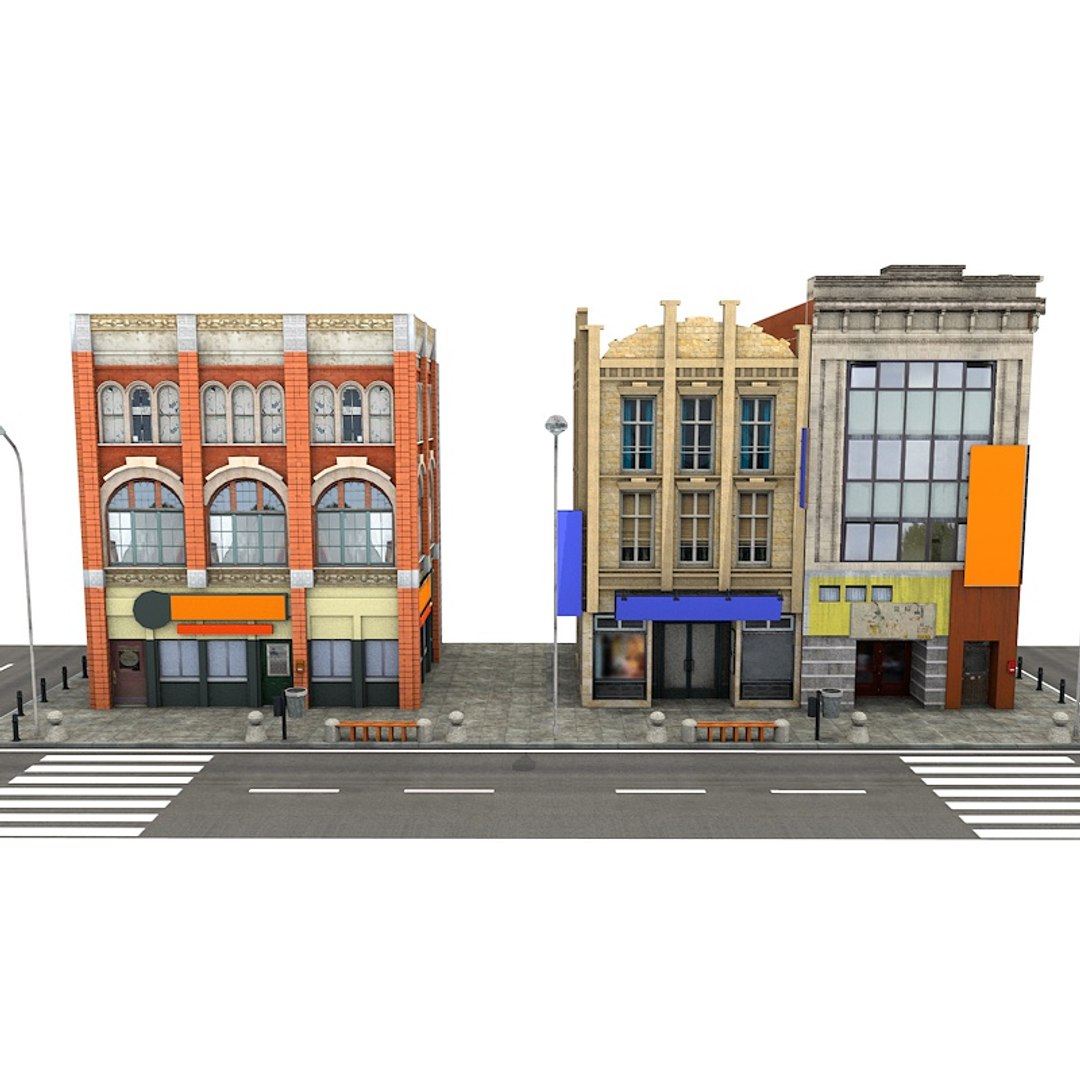 Street Scene 3d Model