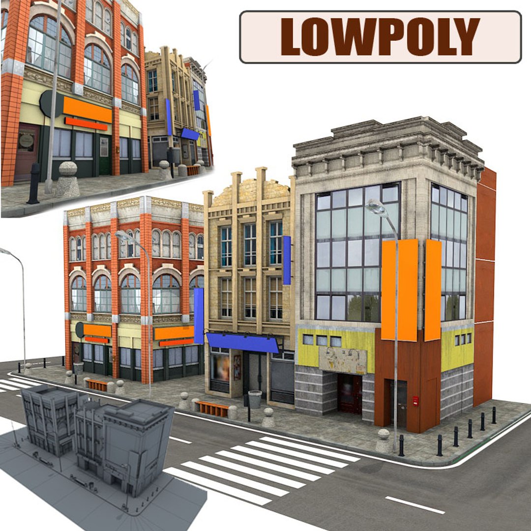 Street Scene 3d Model