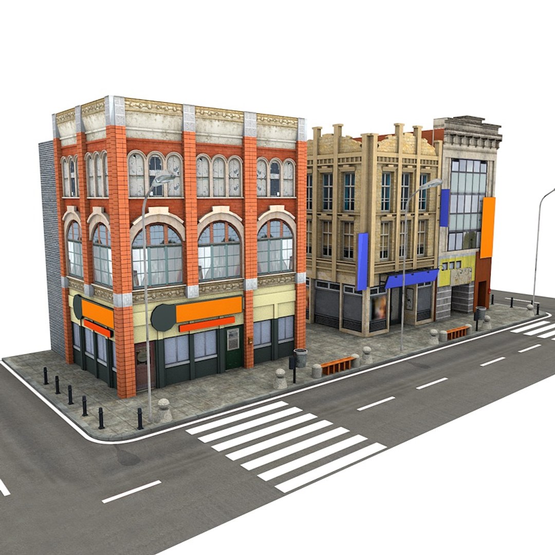 Street Scene 3d Model