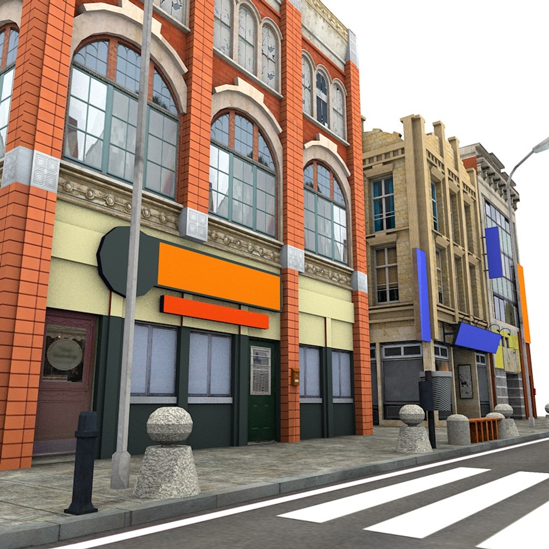 Street Scene 3d Model