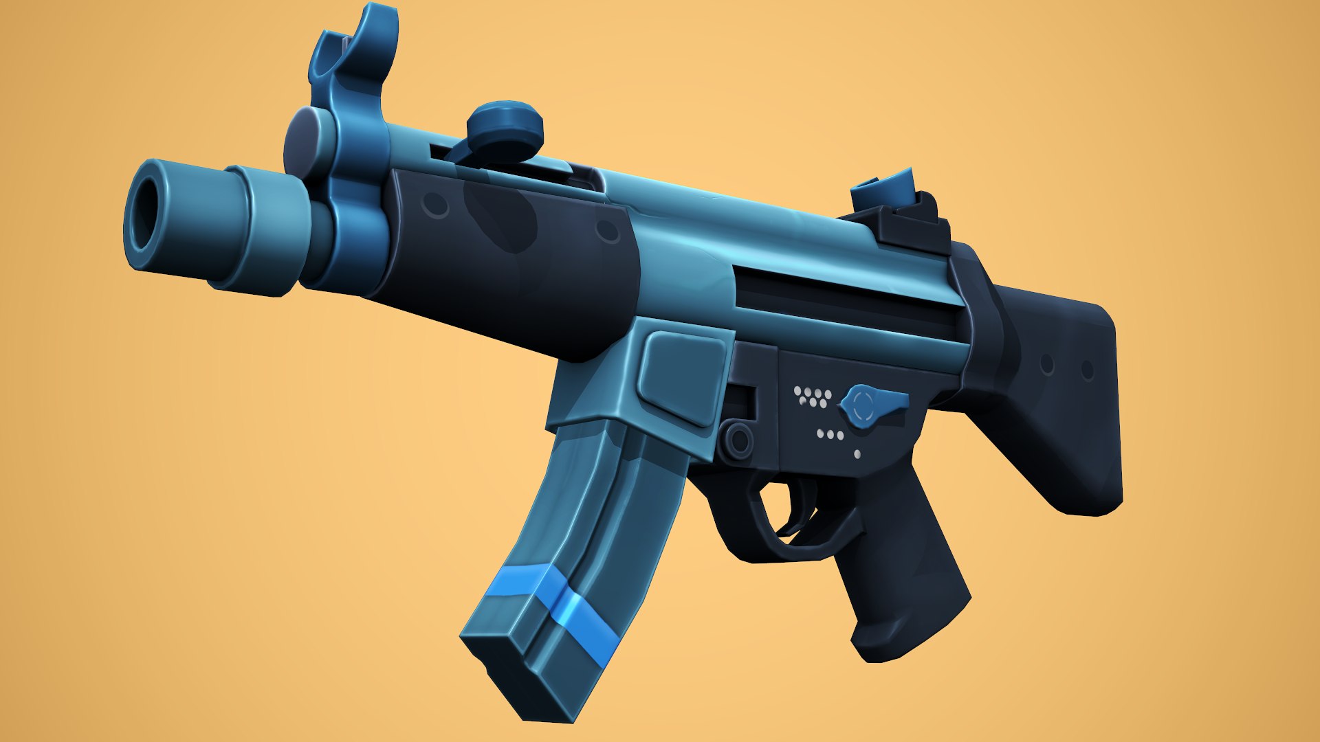 Stylized Mp5A2 Low Poly 3D - TurboSquid 1950129