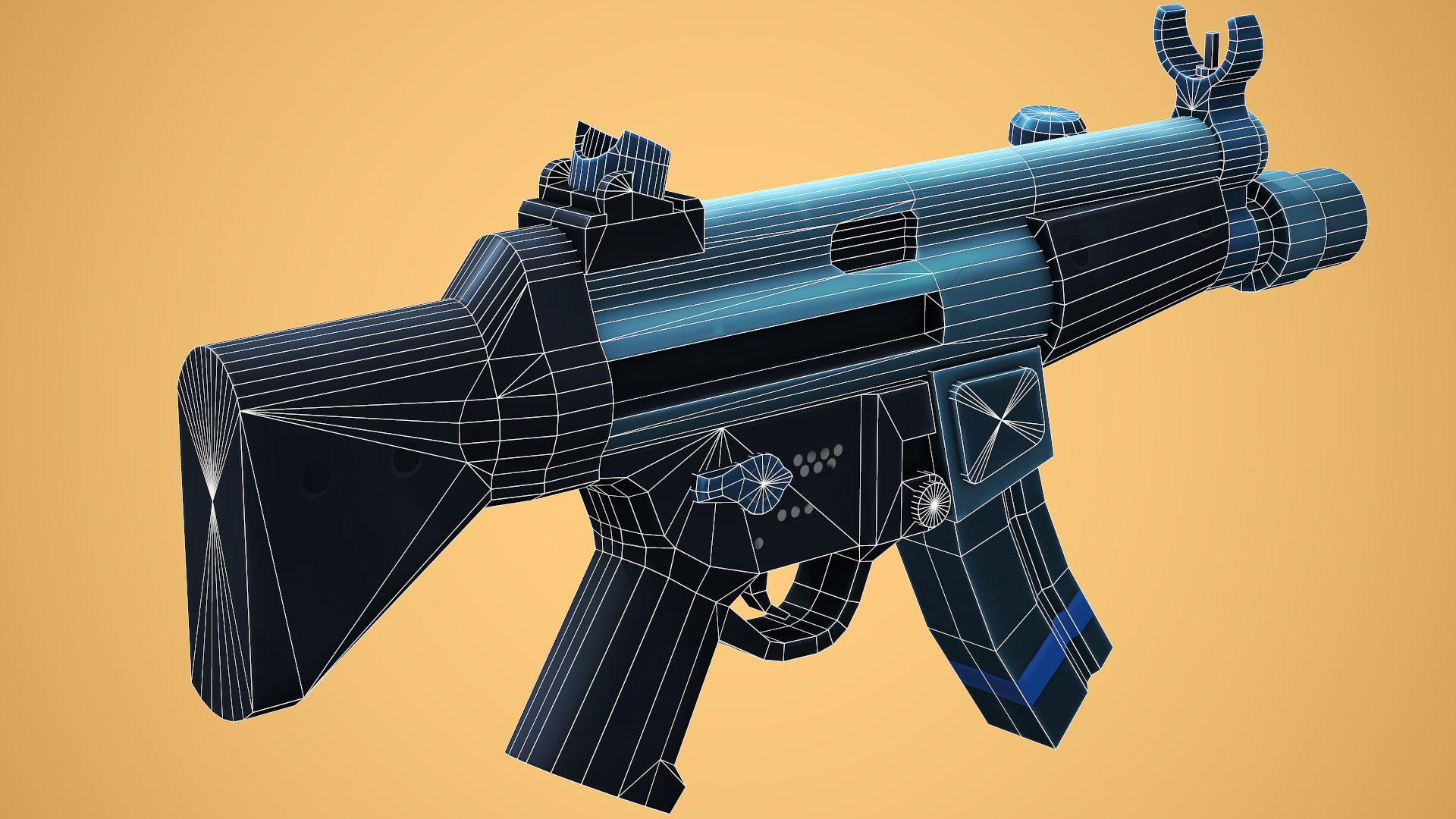 Stylized Mp5A2 Low Poly 3D - TurboSquid 1950129