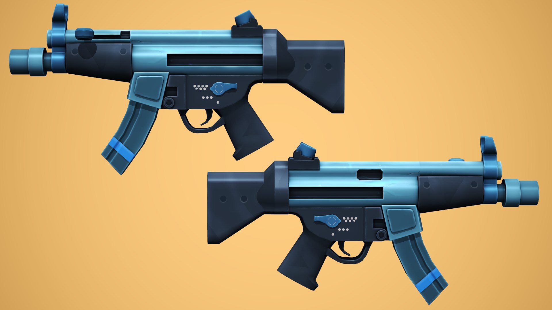 Stylized Mp5A2 Low Poly 3D - TurboSquid 1950129
