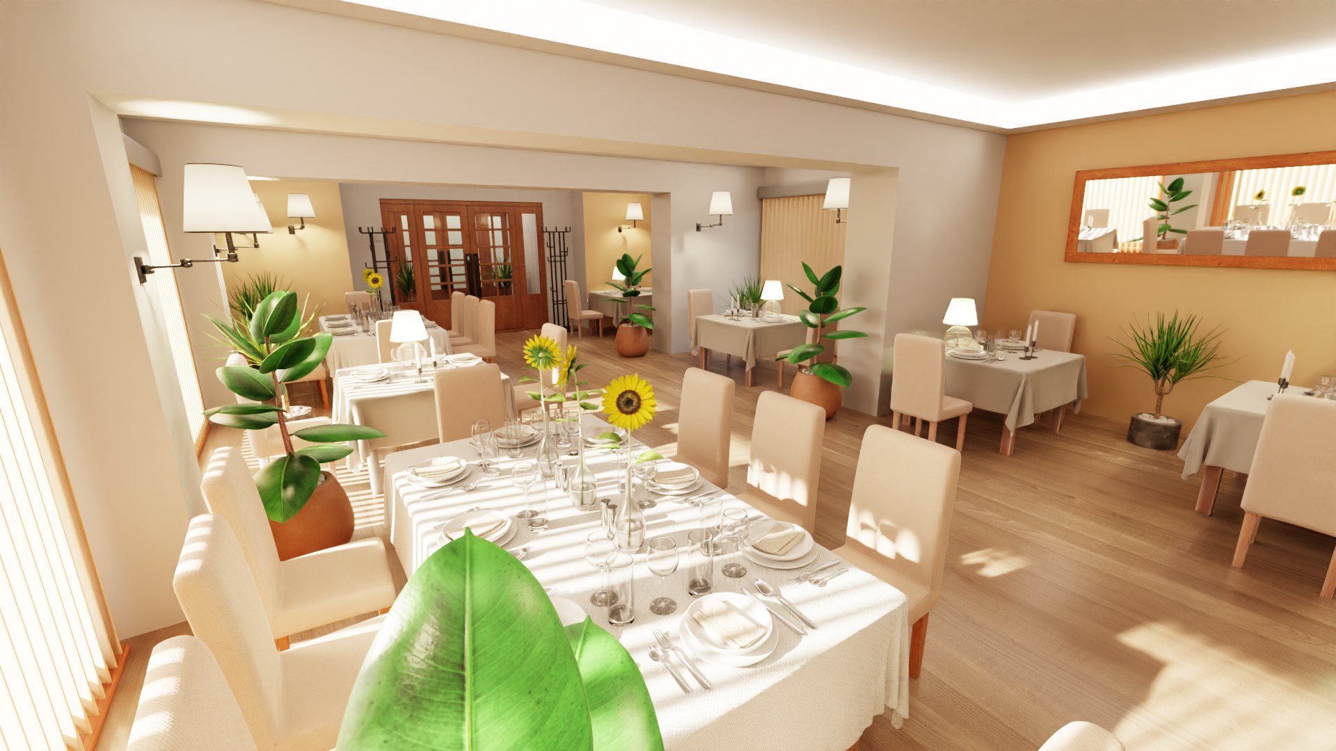 3D Model Restaurant 1 - TurboSquid 1963744