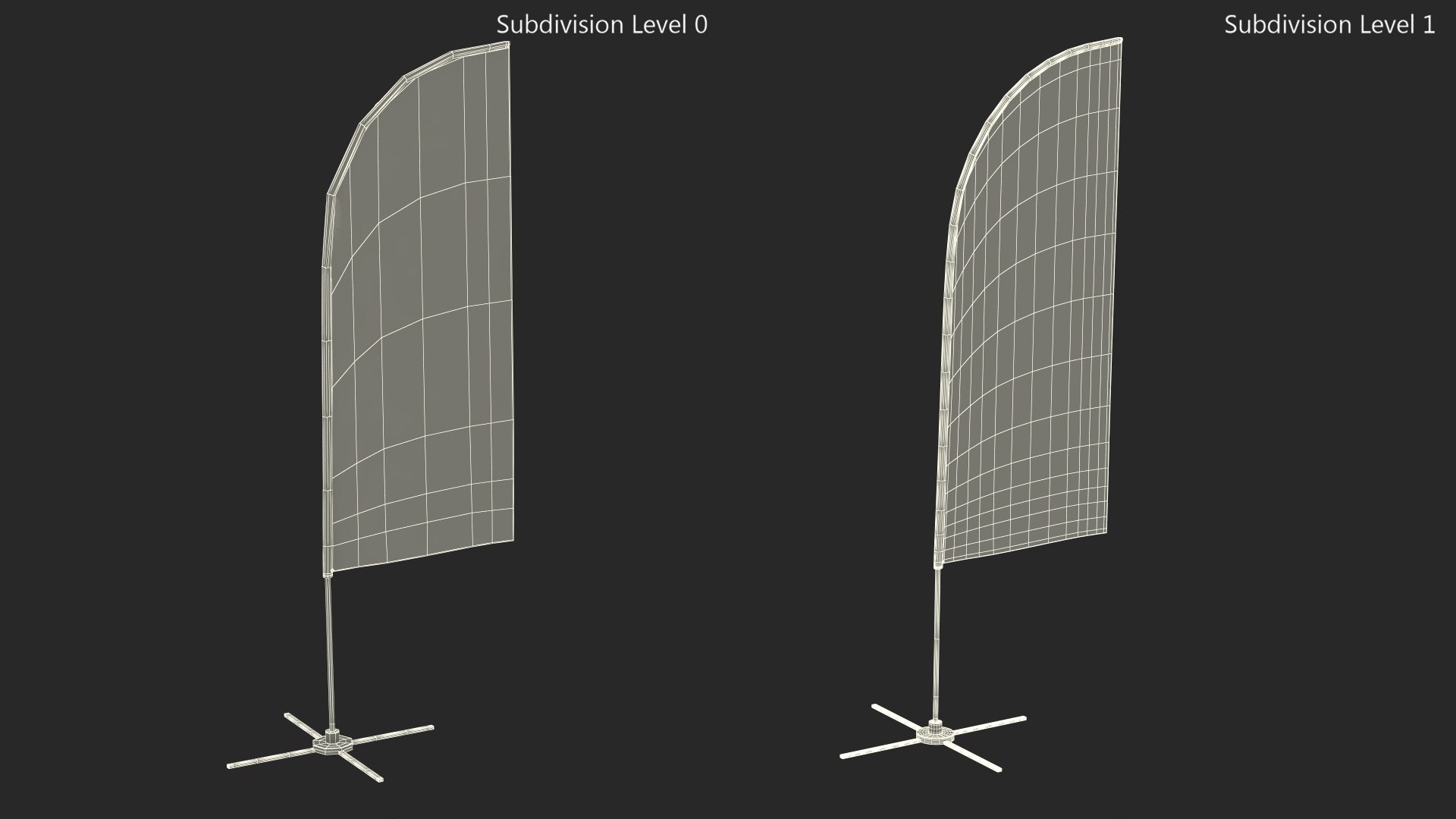 Feather Flag Banner With Stand 3D Model - TurboSquid 2235908