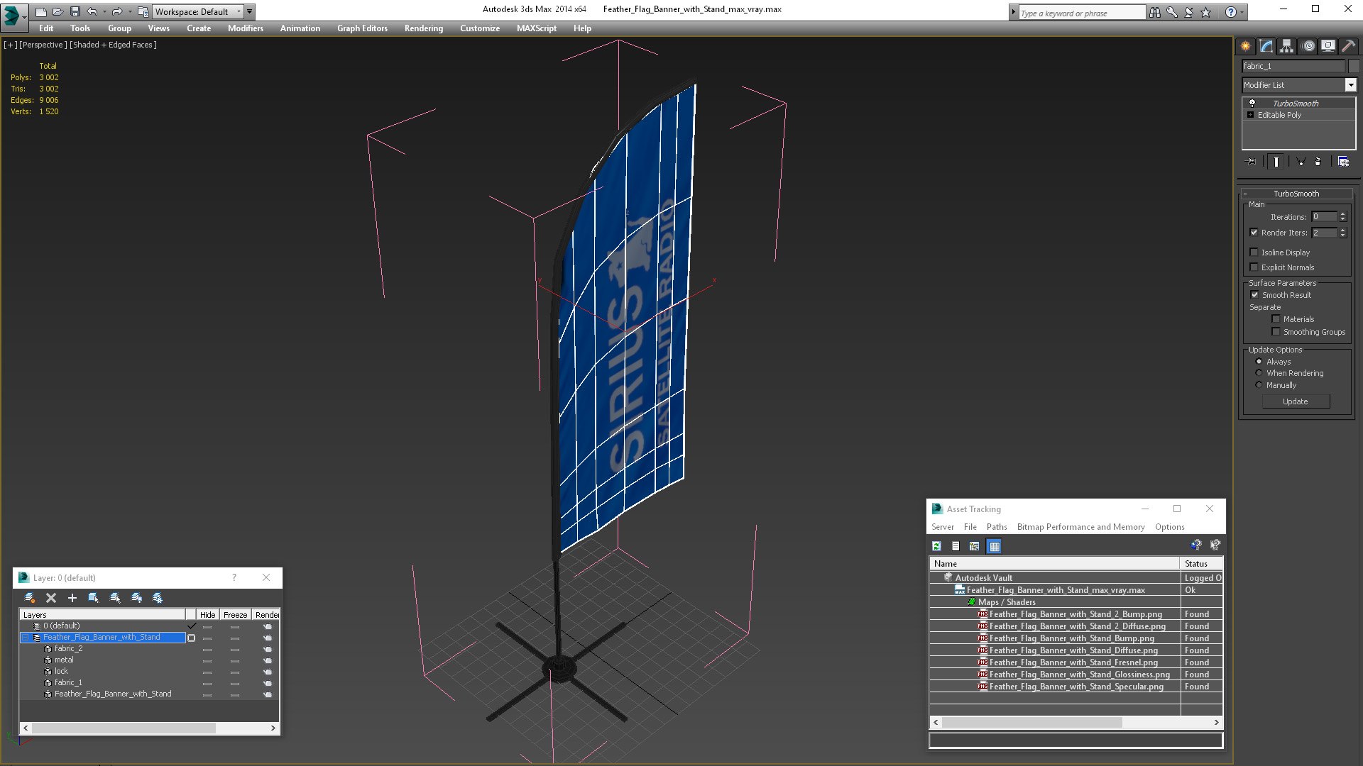 Feather Flag Banner With Stand 3D Model - TurboSquid 2235908