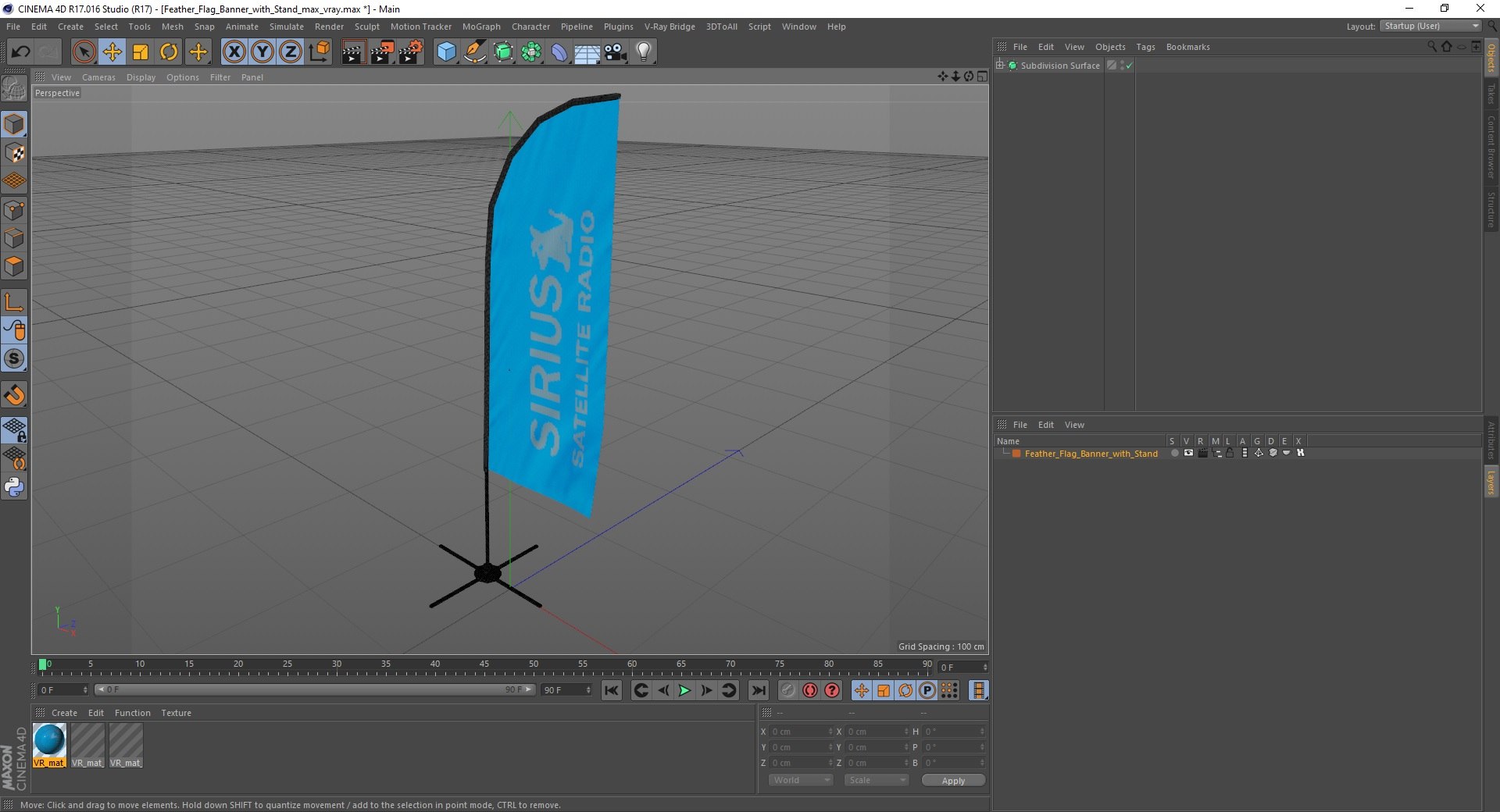 Feather Flag Banner With Stand 3D Model - TurboSquid 2235908