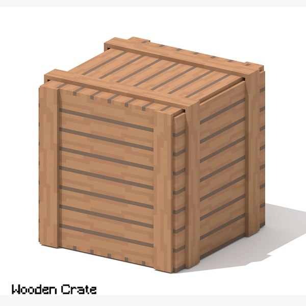 modelo 3d Voxel Wooden Crate 2 - TurboSquid 2079858