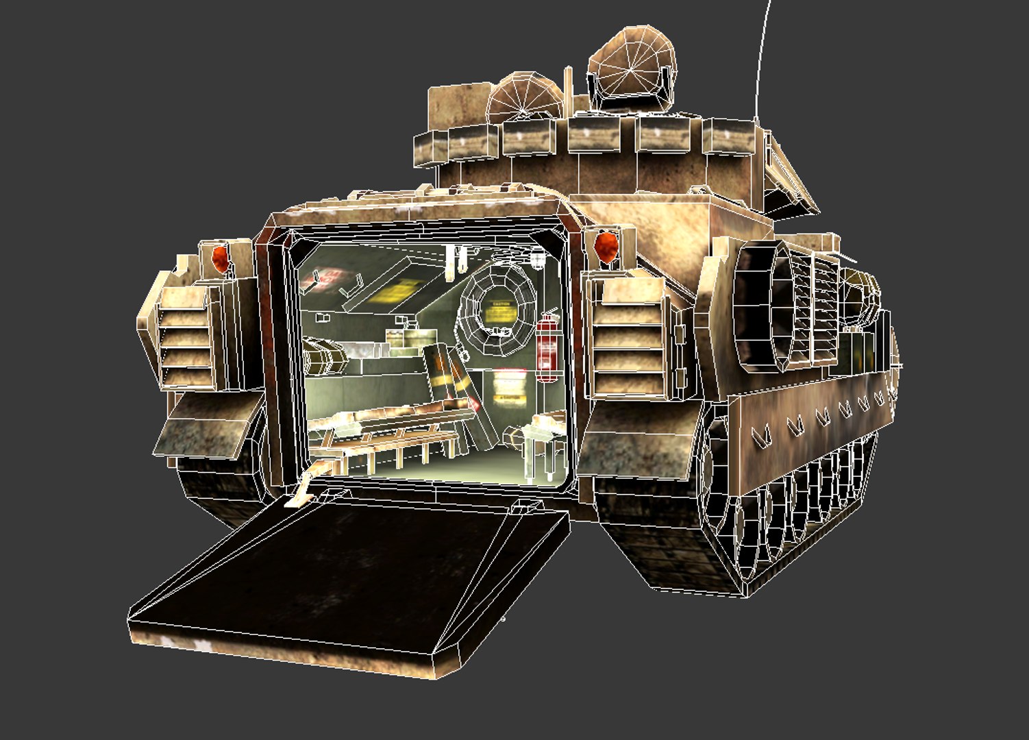 3D M2 Bradley Interior - TurboSquid 1538030