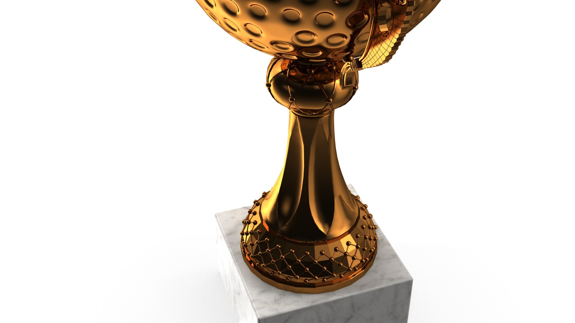 Golf ball vase cup 3D model - TurboSquid 1786908
