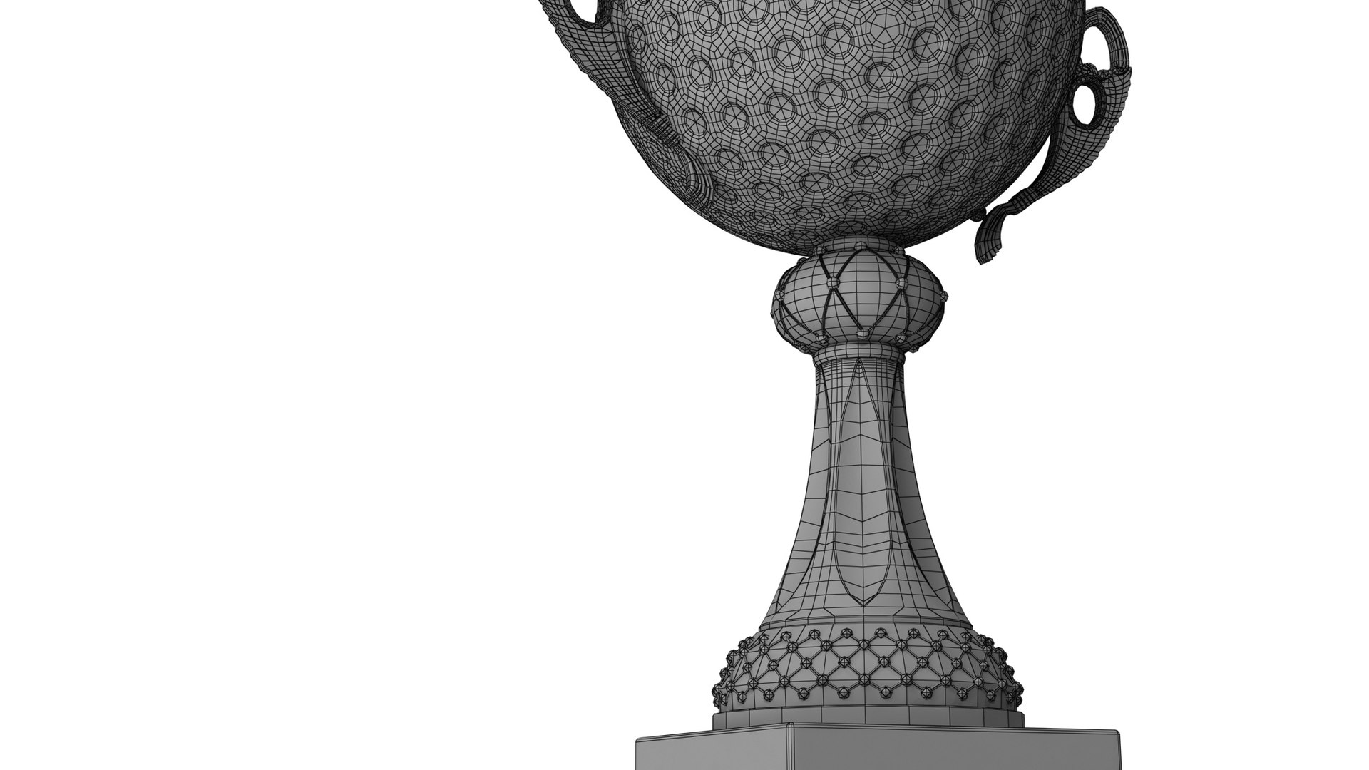 Golf ball vase cup 3D model - TurboSquid 1786908