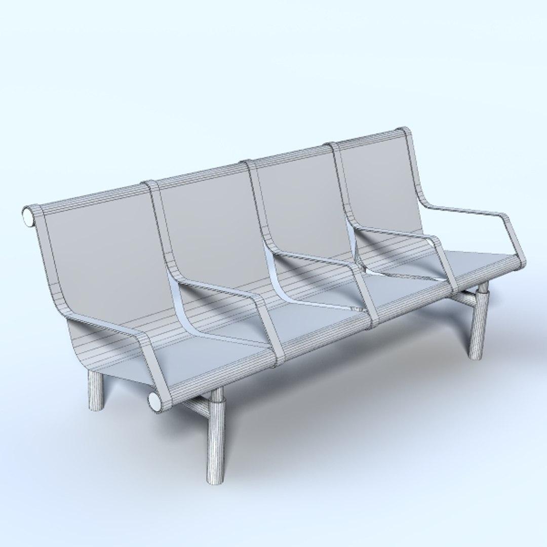 Bench 3d Obj