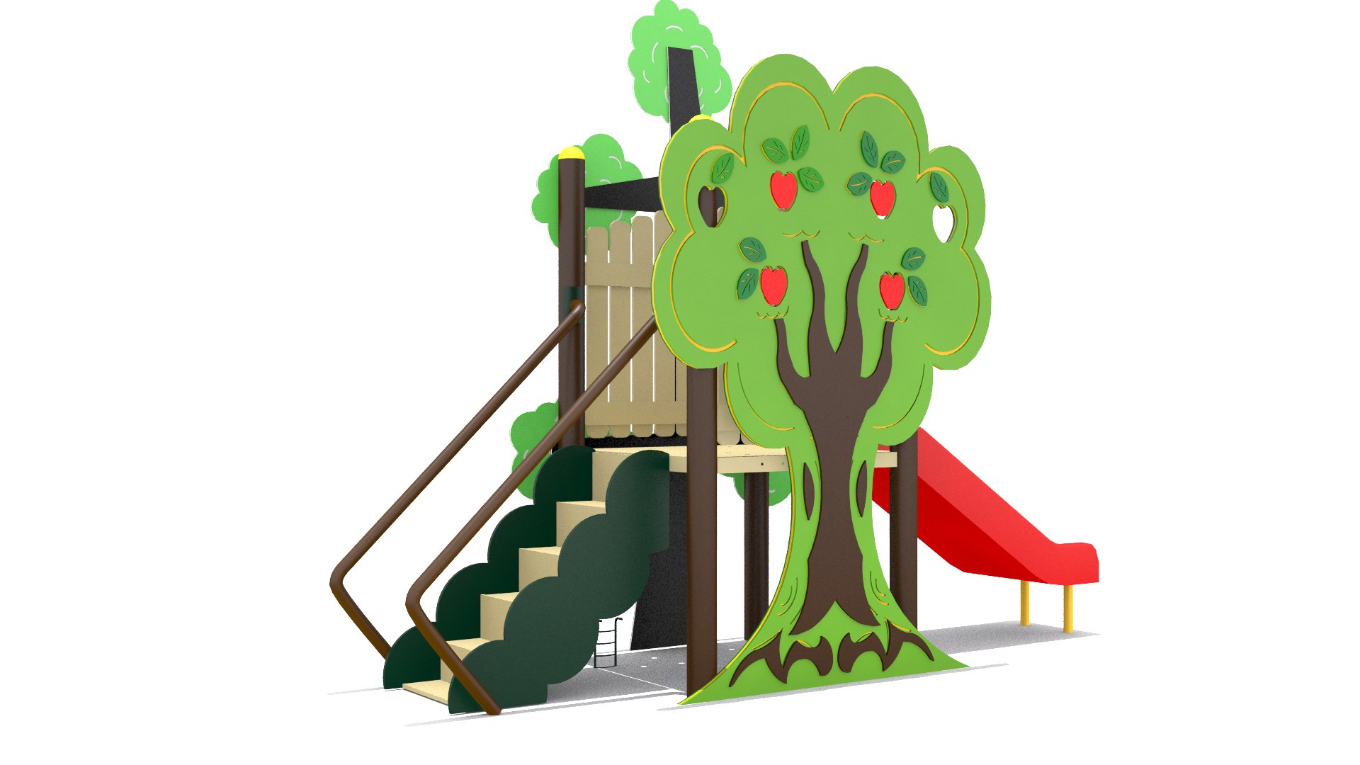 3D Mini Playground Model - TurboSquid 1767901