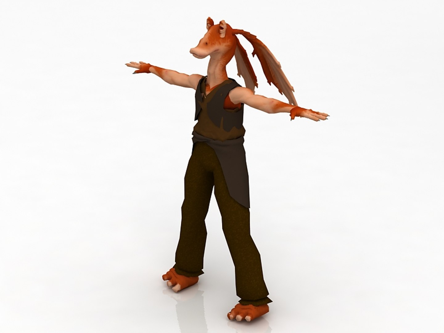 Star Wars Jar Binks 3D Model - TurboSquid 1616233
