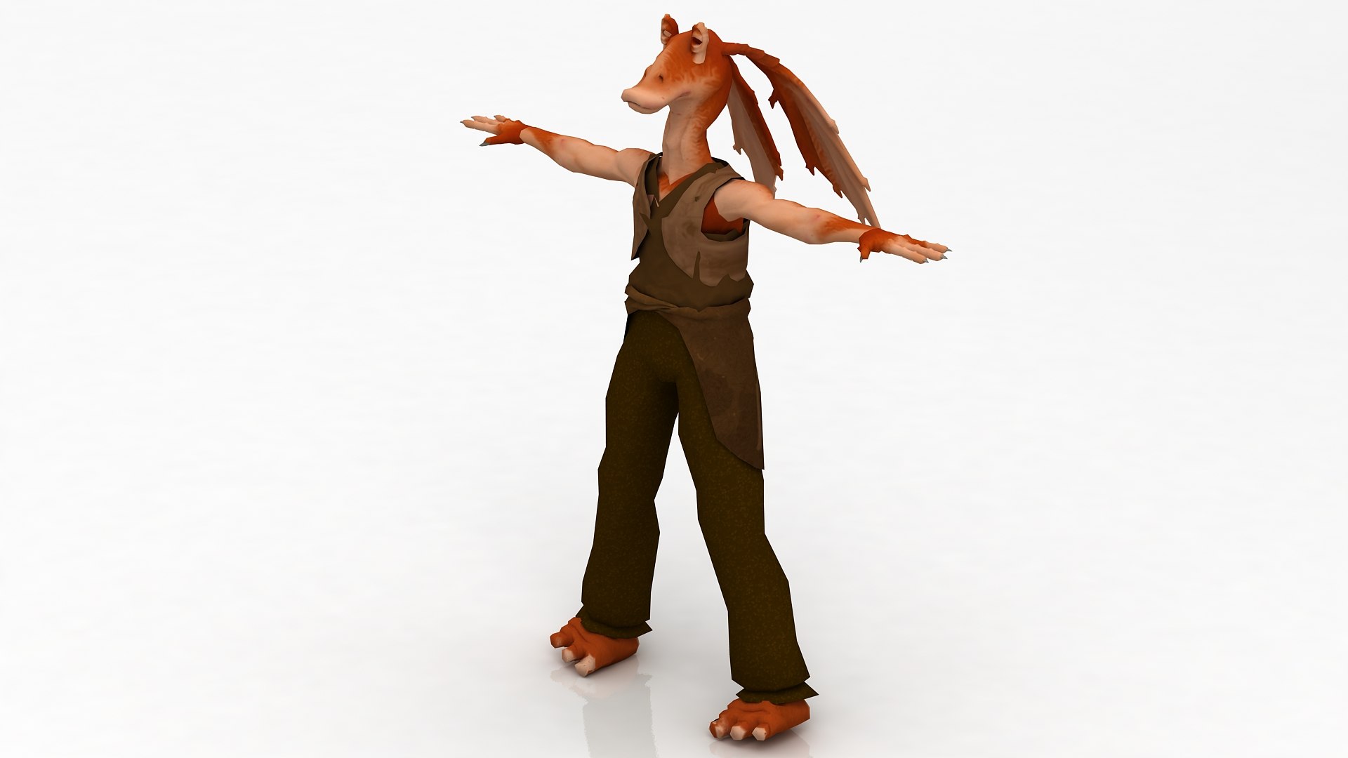 Star Wars Jar Binks 3D Model - TurboSquid 1616233