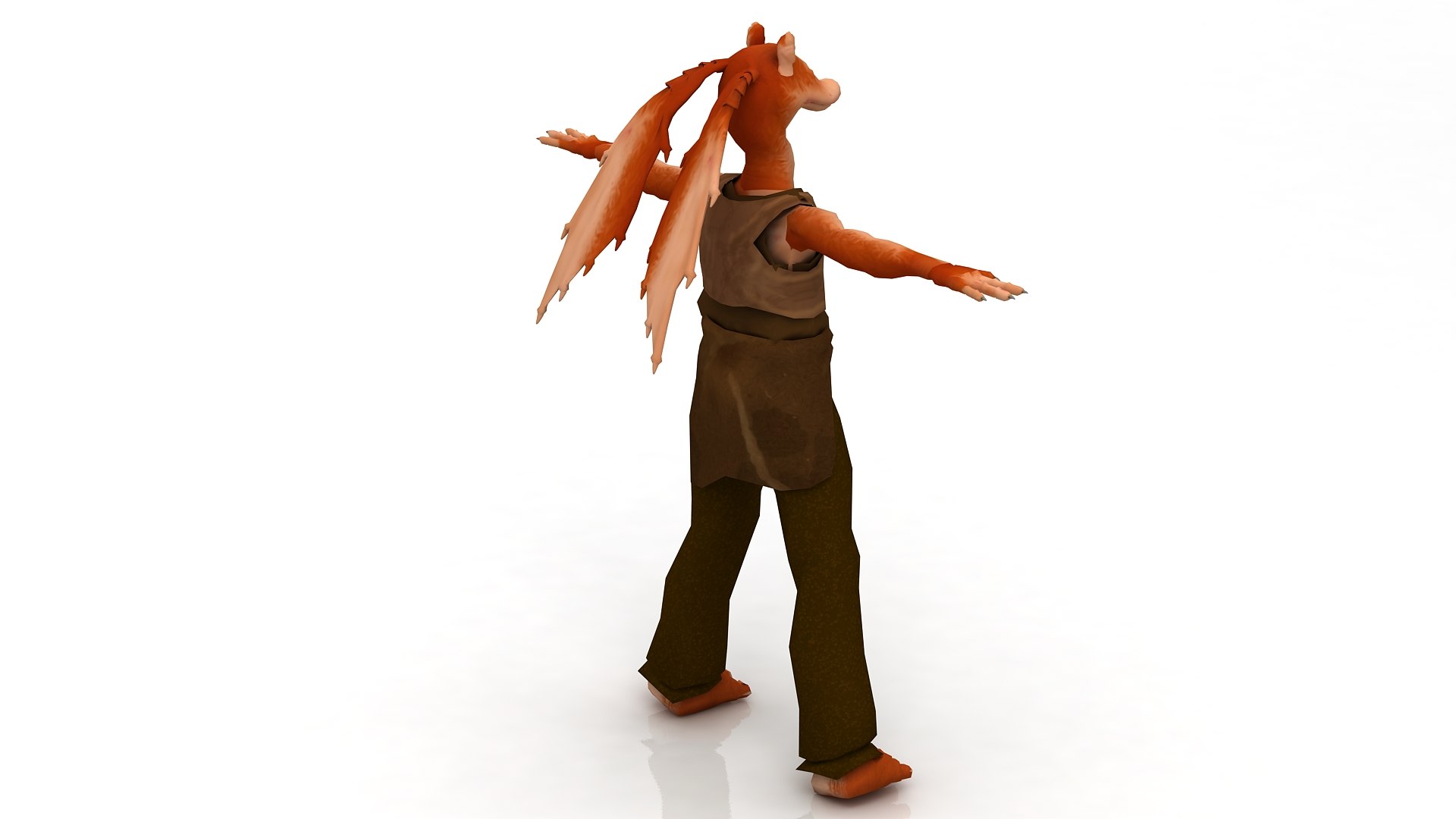 Star Wars Jar Binks 3D Model - TurboSquid 1616233