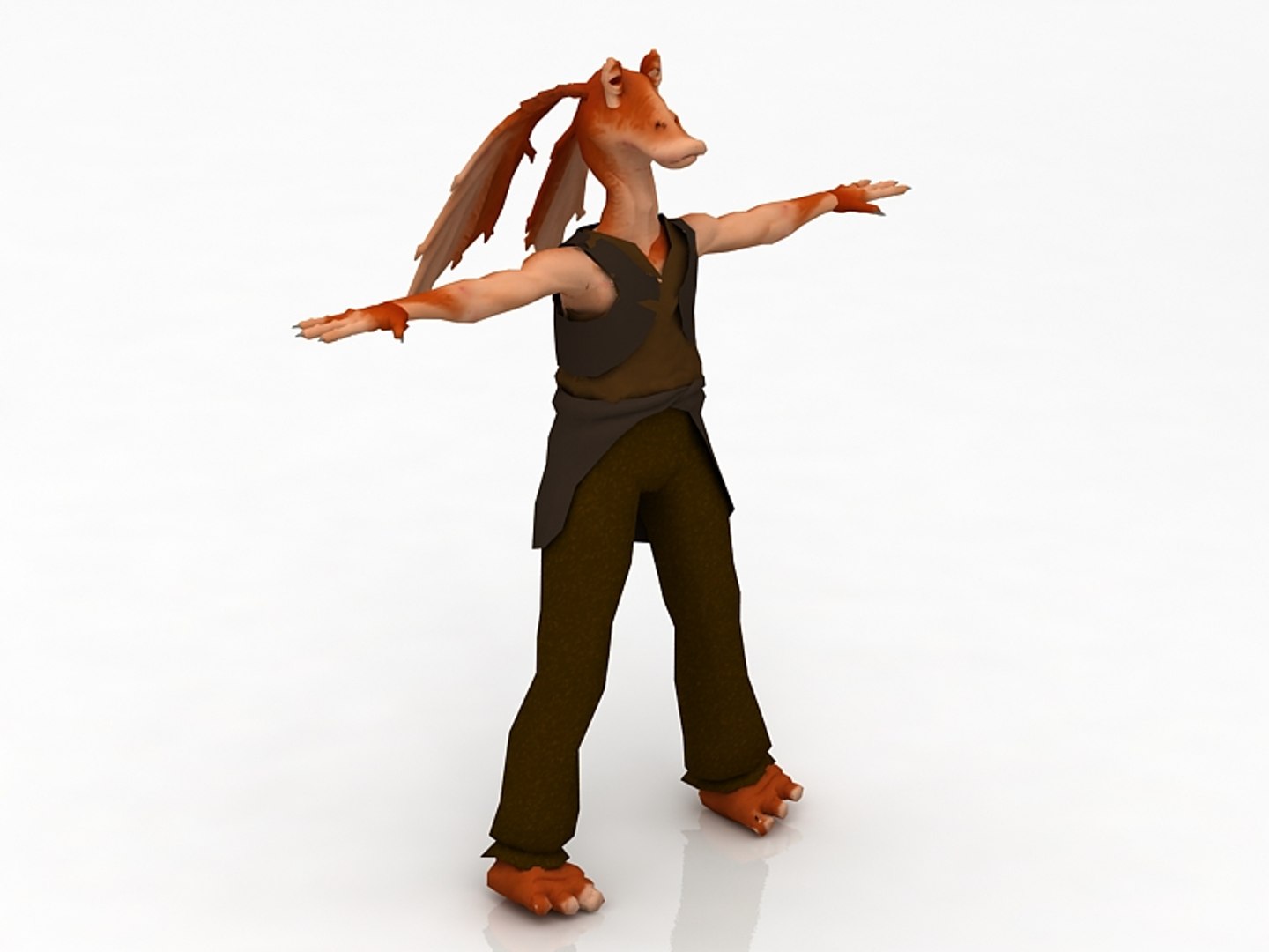 Star Wars Jar Binks 3D Model - TurboSquid 1616233