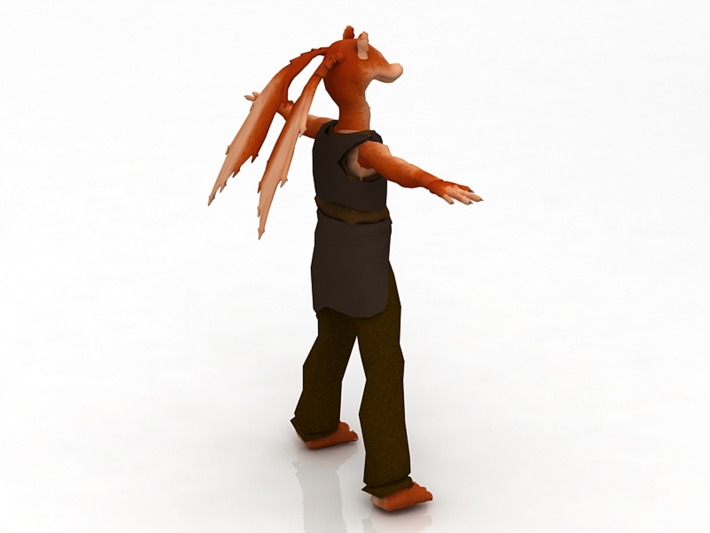 Star Wars Jar Binks 3D Model - TurboSquid 1616233