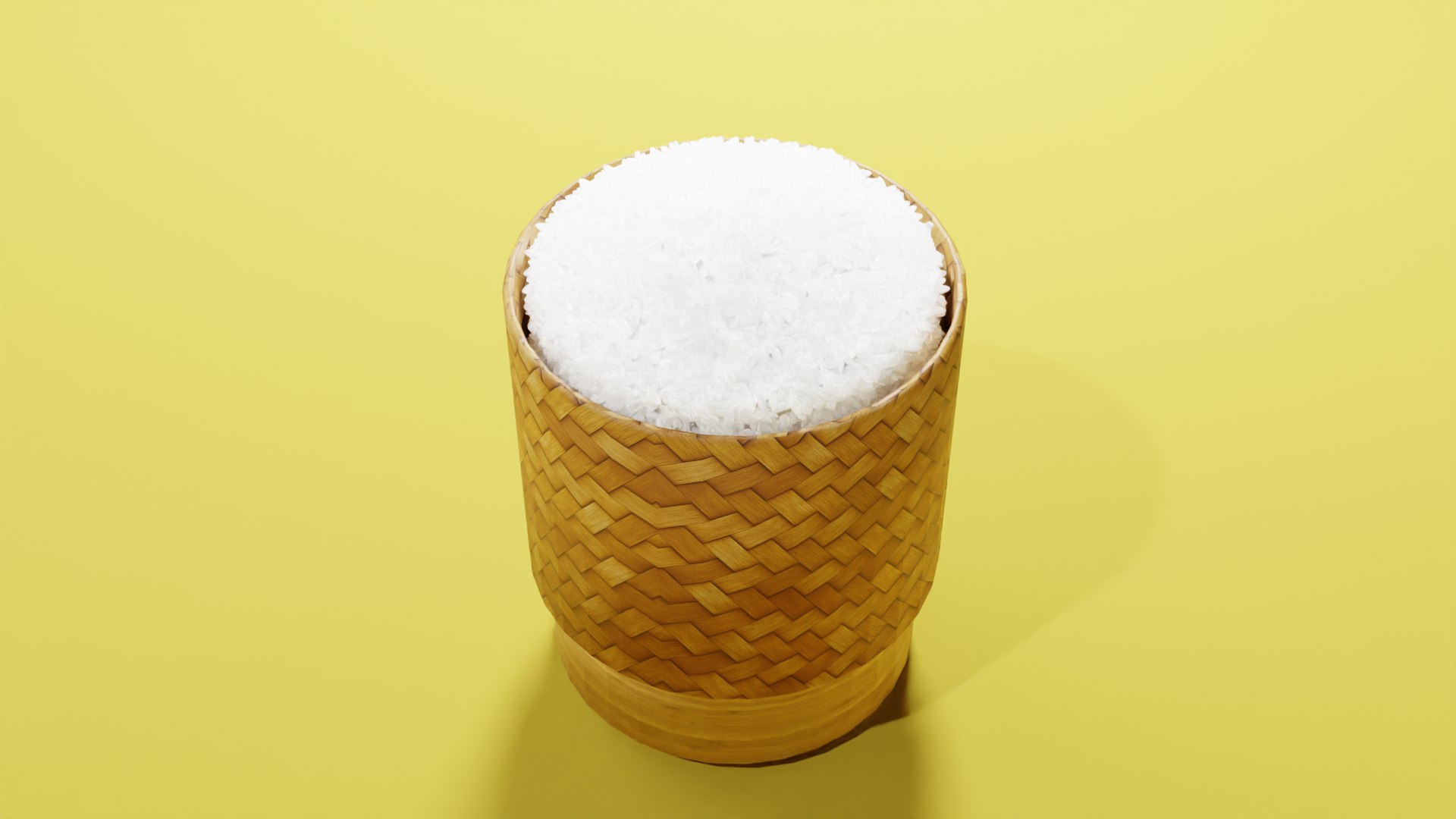 Papaya Salad With Grill Pork Butt And Sticky Rice 3D Model 3D Model ...