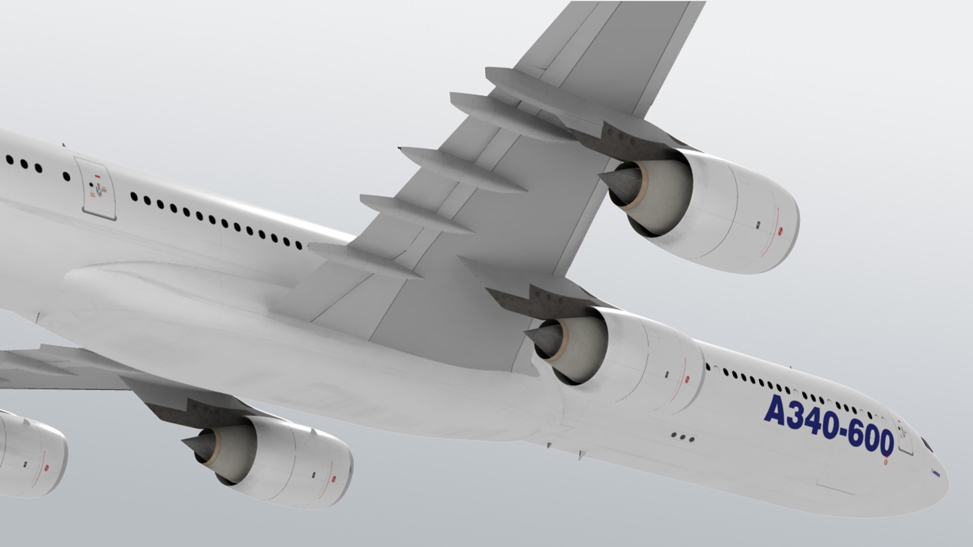 Airbus A340 A340-600 3d Max