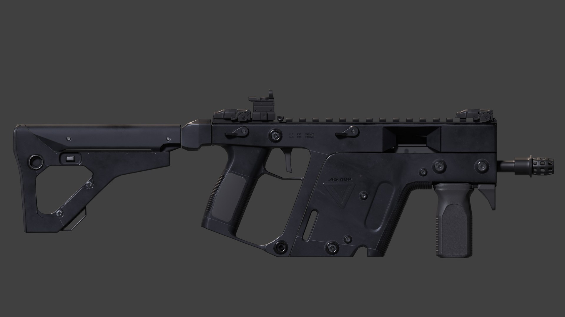 3D KRISS Vector SMG 45ACP 3D Model - TurboSquid 1998968