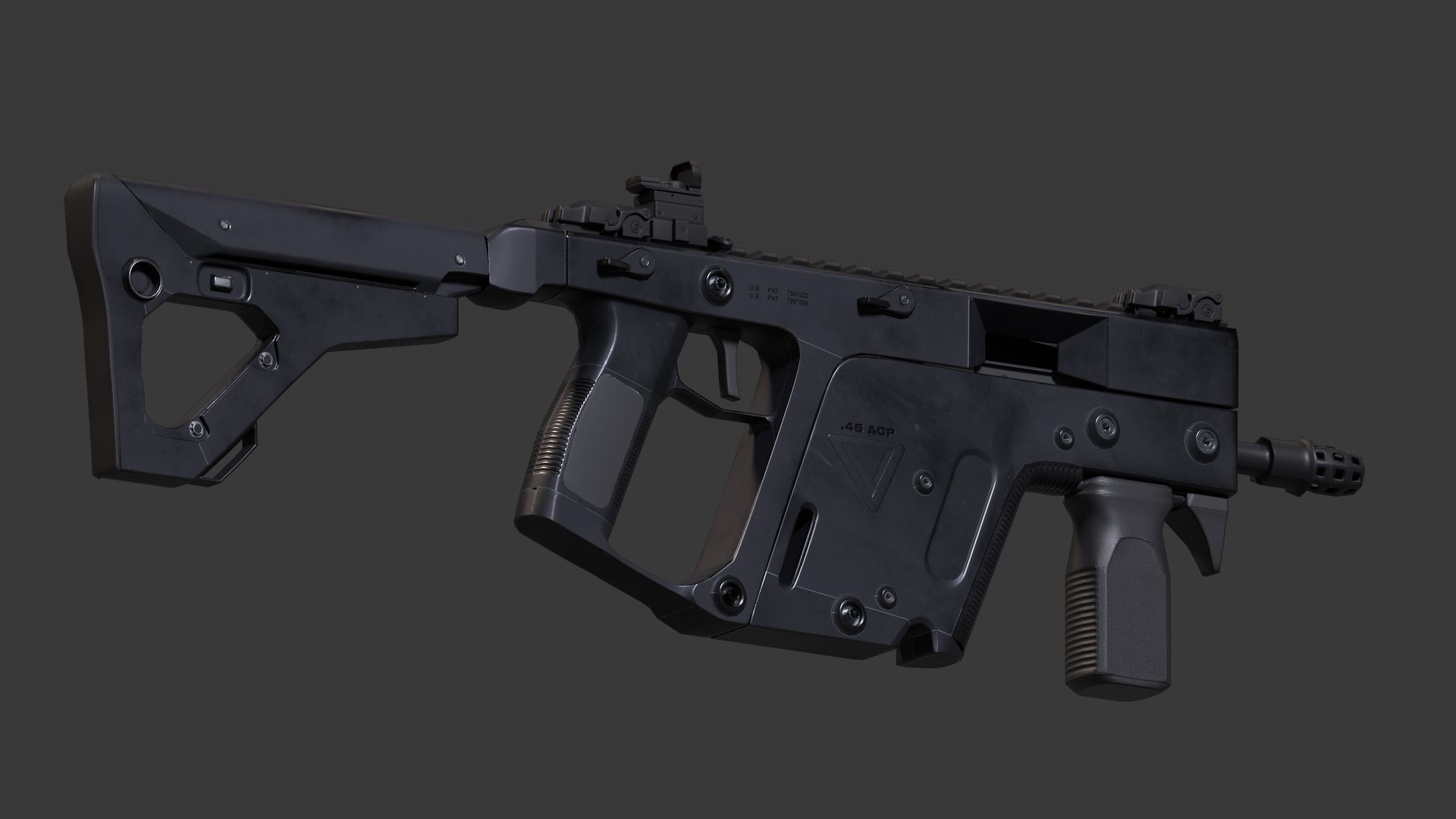 3D KRISS Vector SMG 45ACP 3D Model - TurboSquid 1998968