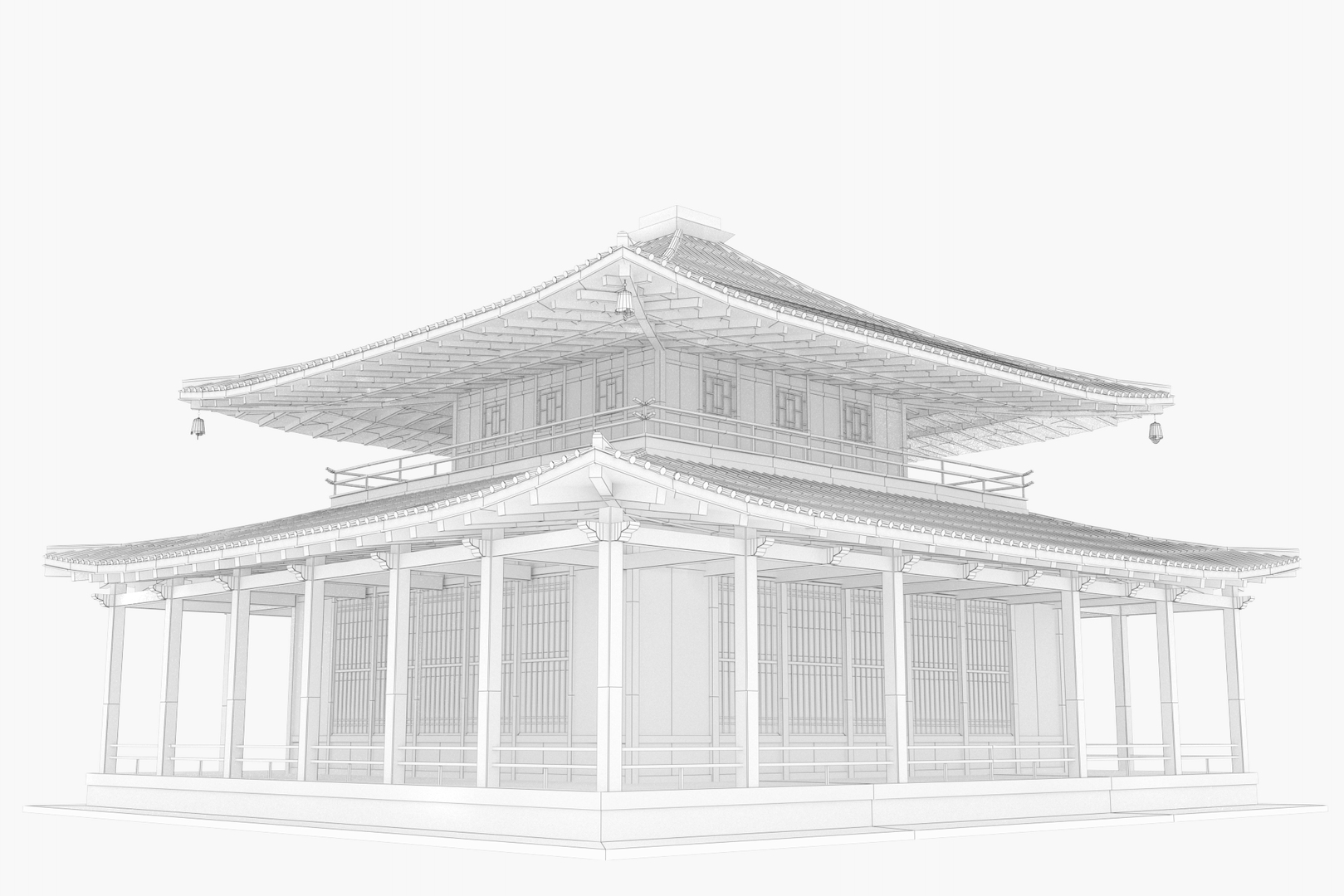 Japanese house 3D model - TurboSquid 1475336