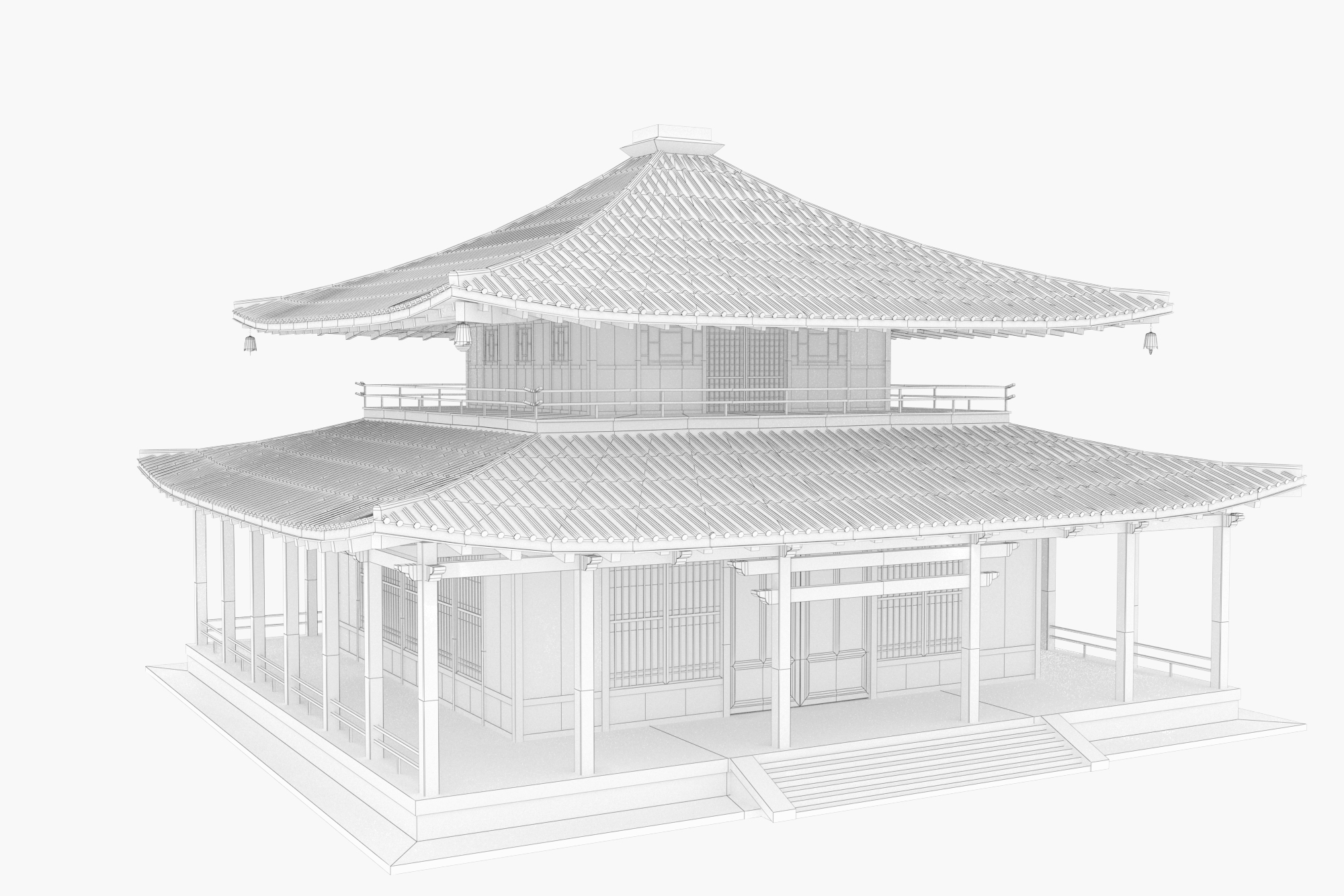 Japanese house 3D model - TurboSquid 1475336