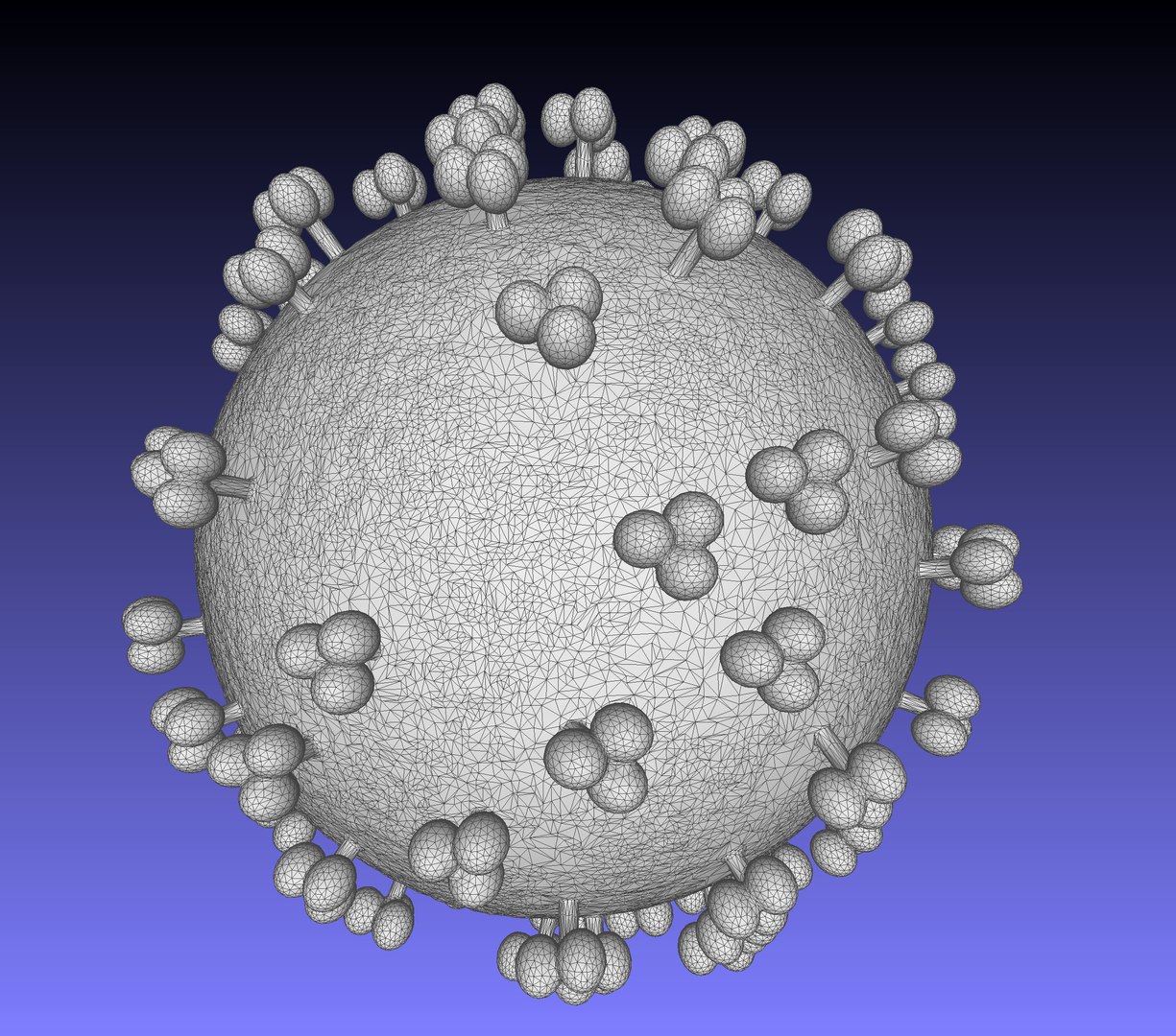 HIV AIDS virus model 3D - TurboSquid 2162520