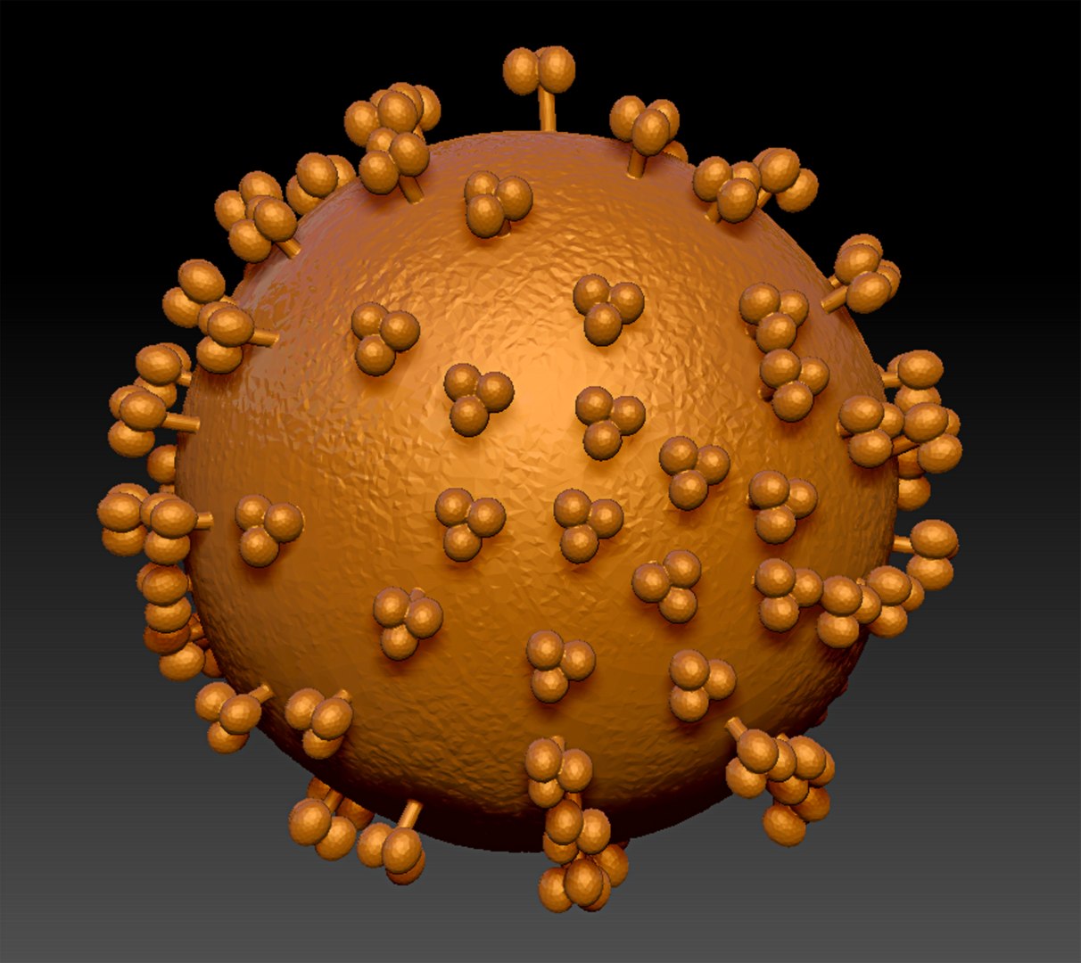 HIV AIDS virus model 3D - TurboSquid 2162520