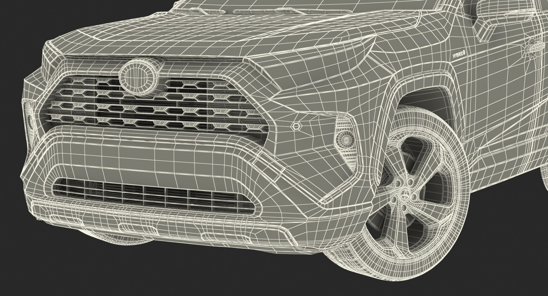 Toyota rav4 hybrid 2019 model - TurboSquid 1356448