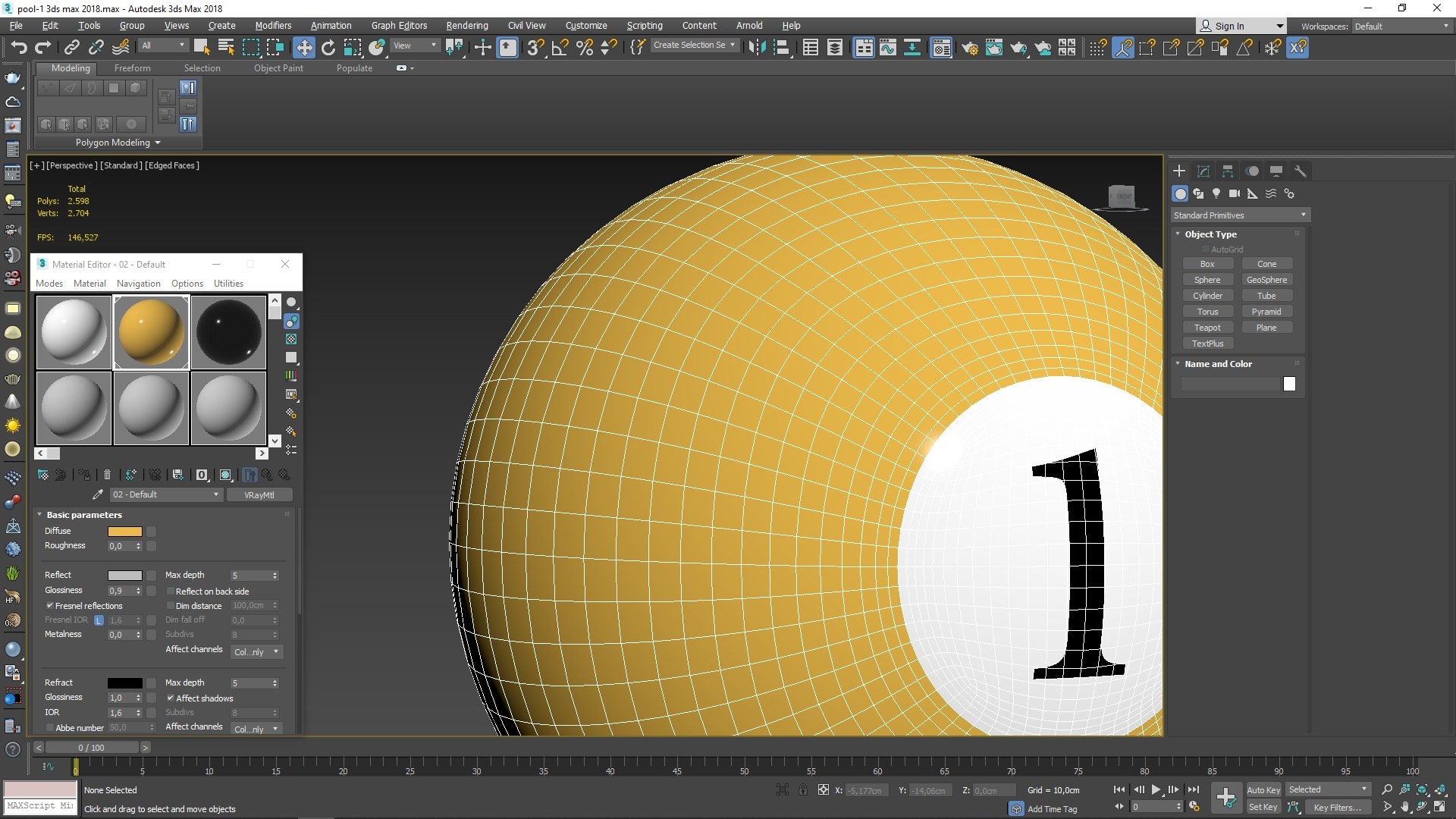 3D Billiard Pool Ball-1 American Model Model - TurboSquid 1932070