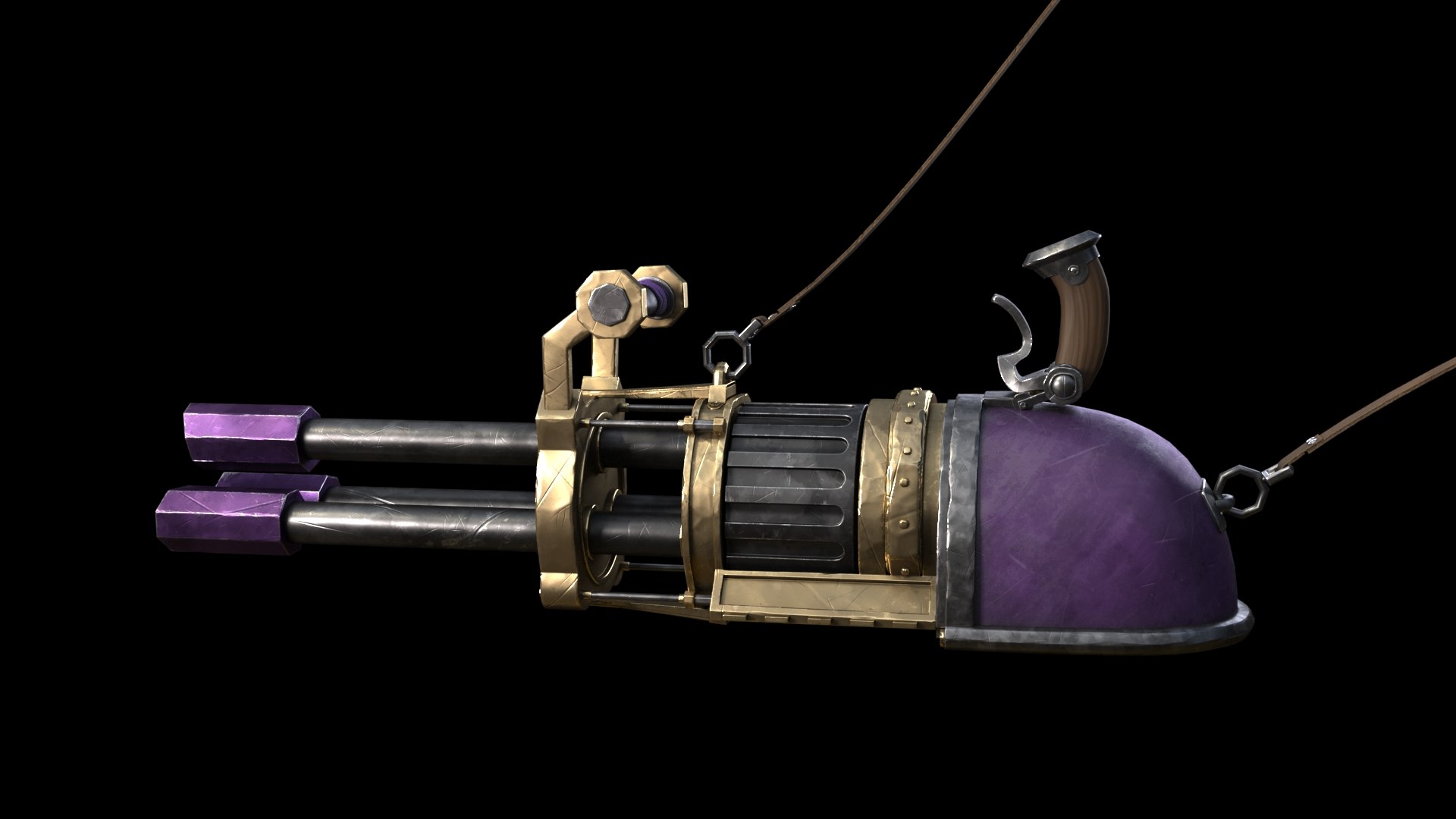 Jinx Minigun 3D Model - TurboSquid 1892410