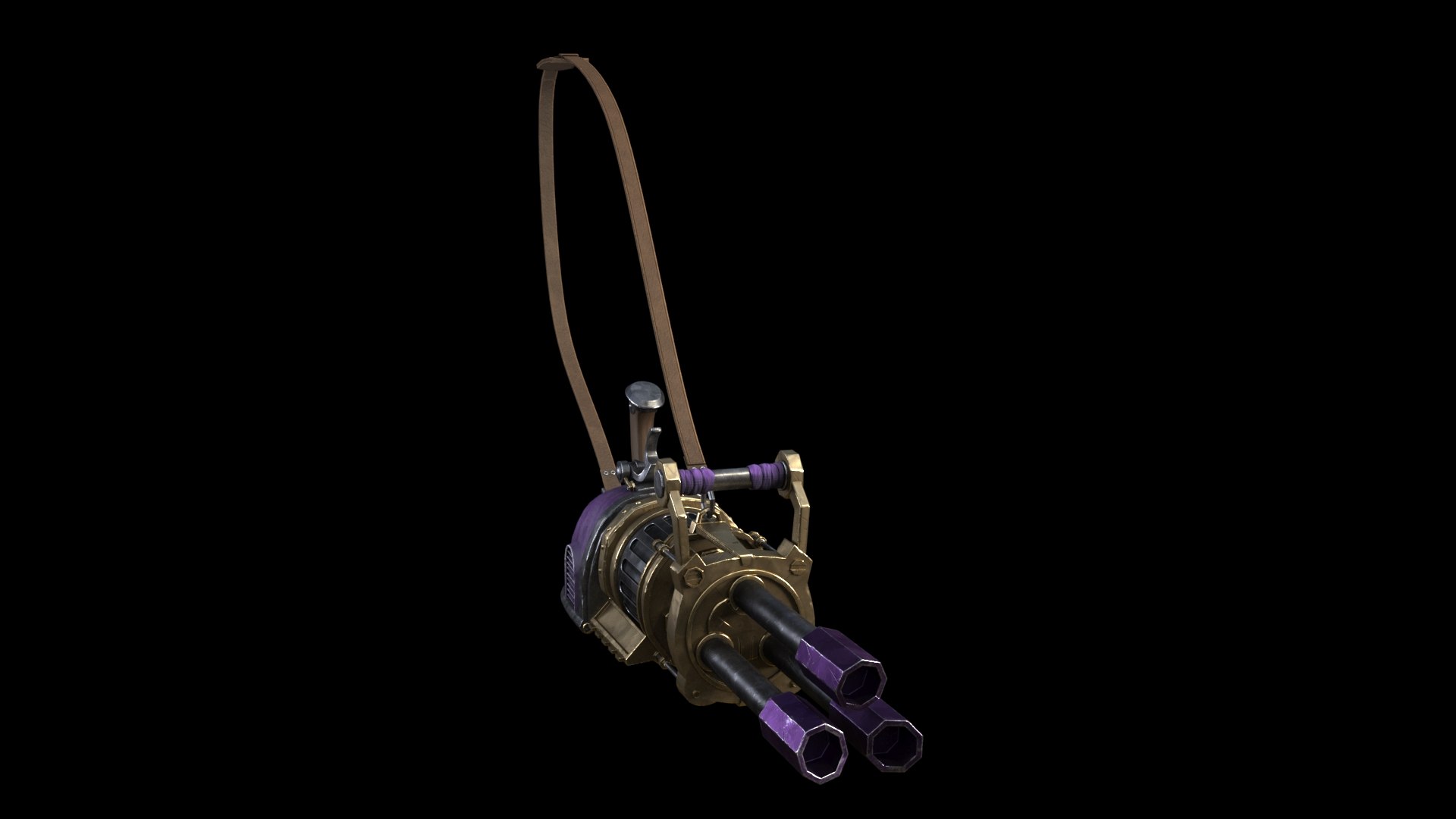 Jinx Minigun 3D Model - TurboSquid 1892410