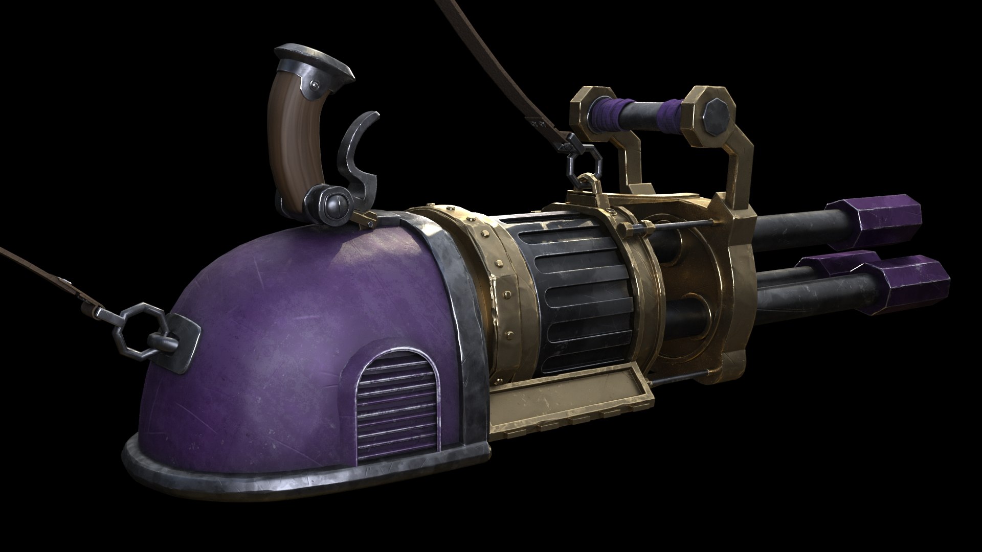 Jinx Minigun 3D Model - TurboSquid 1892410