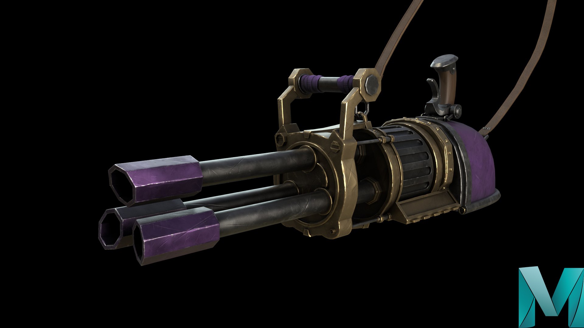 Jinx Minigun 3D Model - TurboSquid 1892410