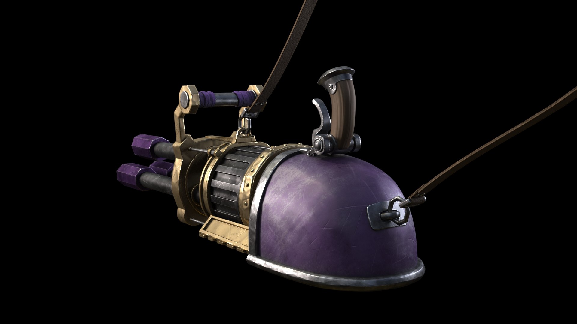 Jinx Minigun 3D Model - TurboSquid 1892410