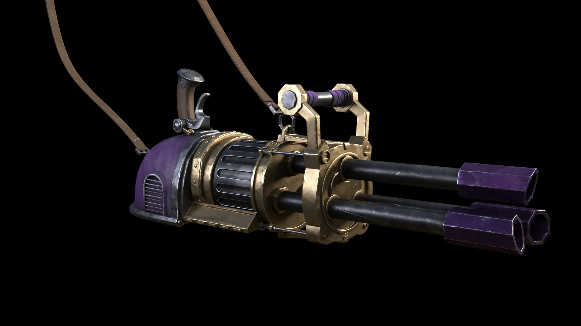 Jinx Minigun 3D Model - TurboSquid 1892410