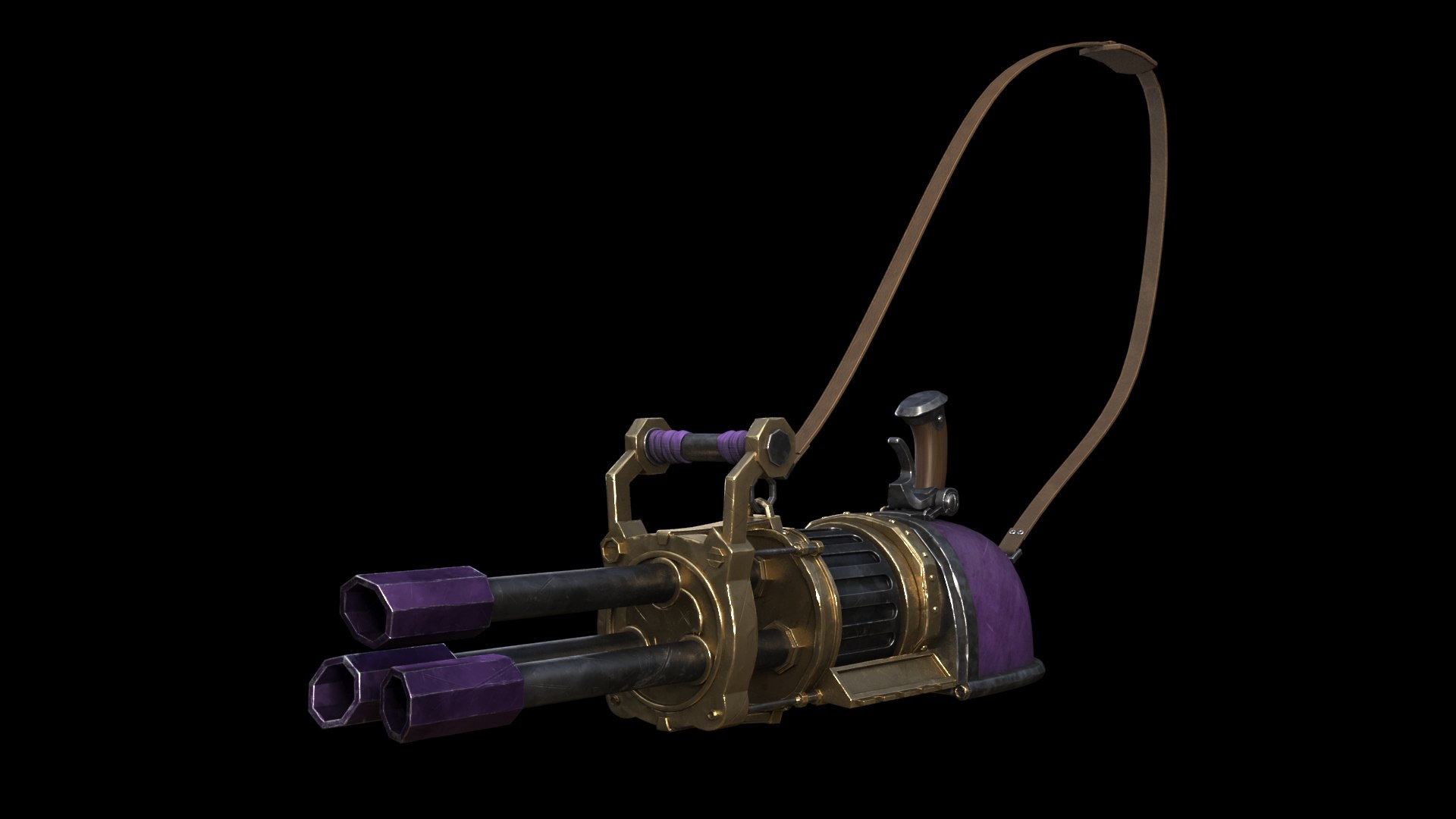 Jinx minigun 3D model - TurboSquid 1892410