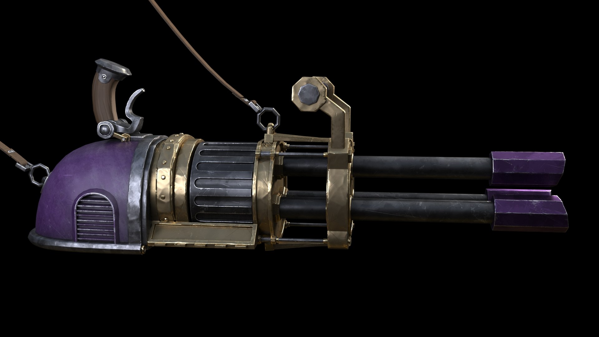 Jinx Minigun 3D Model - TurboSquid 1892410