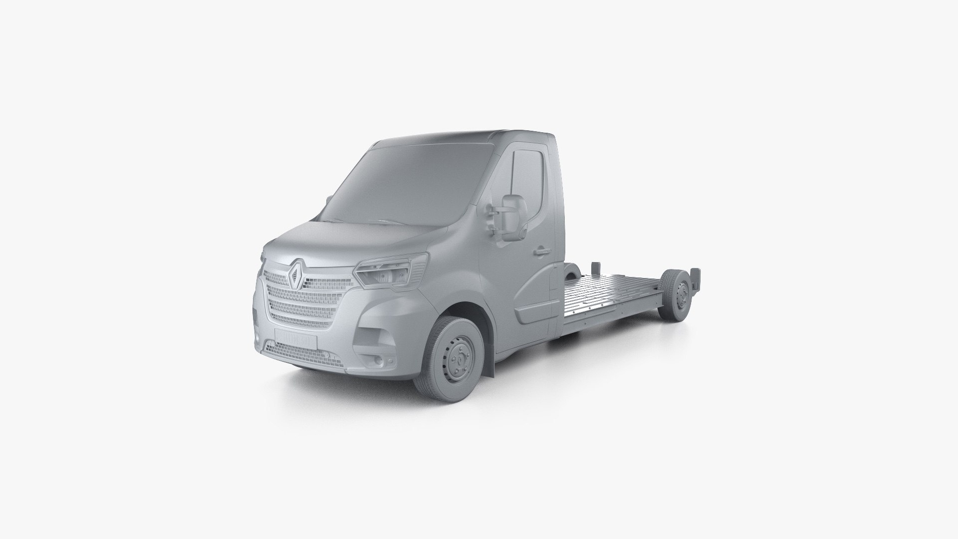3D Renault Master Platform Cab L3 2020 model - TurboSquid 2029180