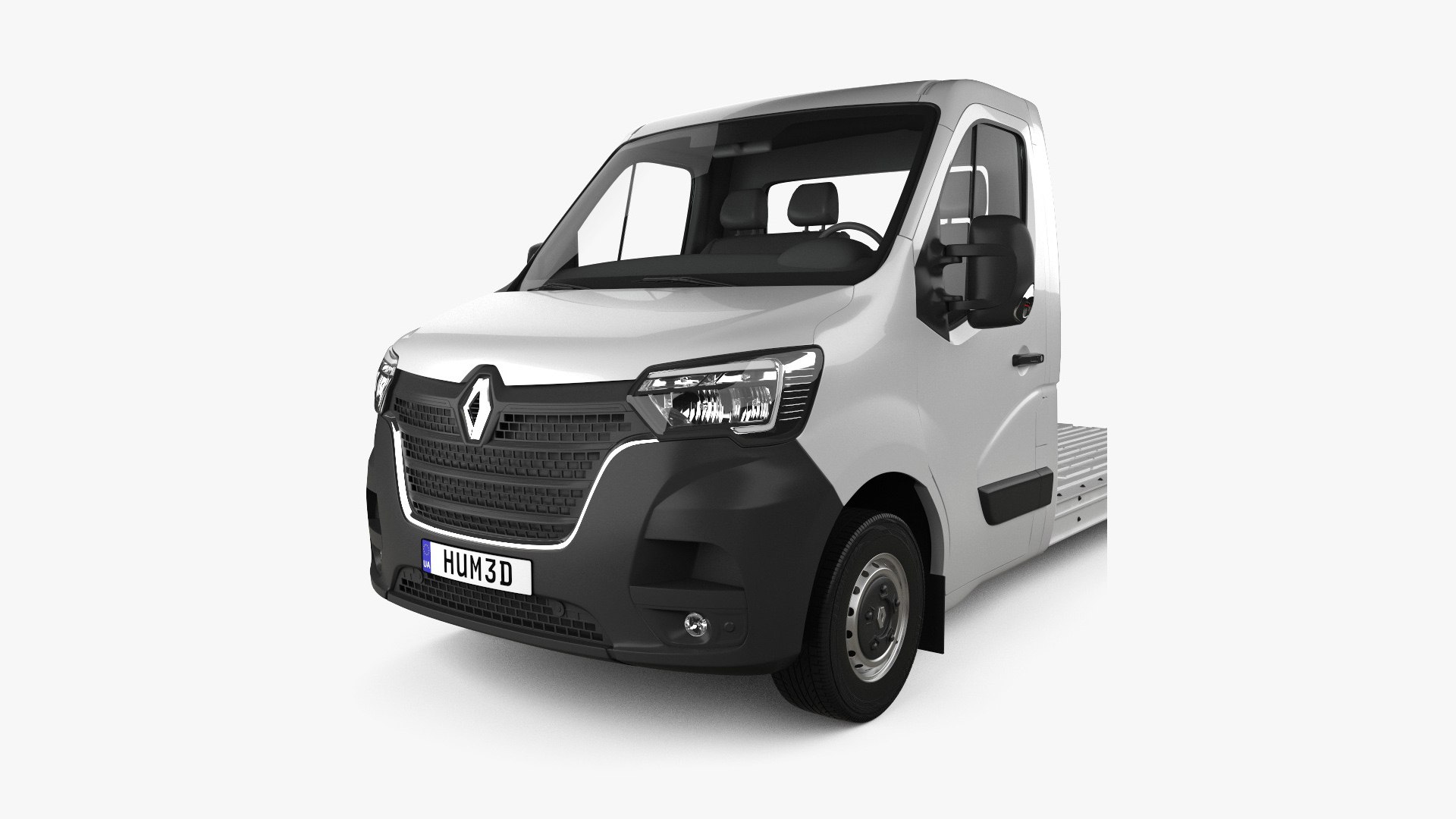 3D Renault Master Platform Cab L3 2020 model - TurboSquid 2029180