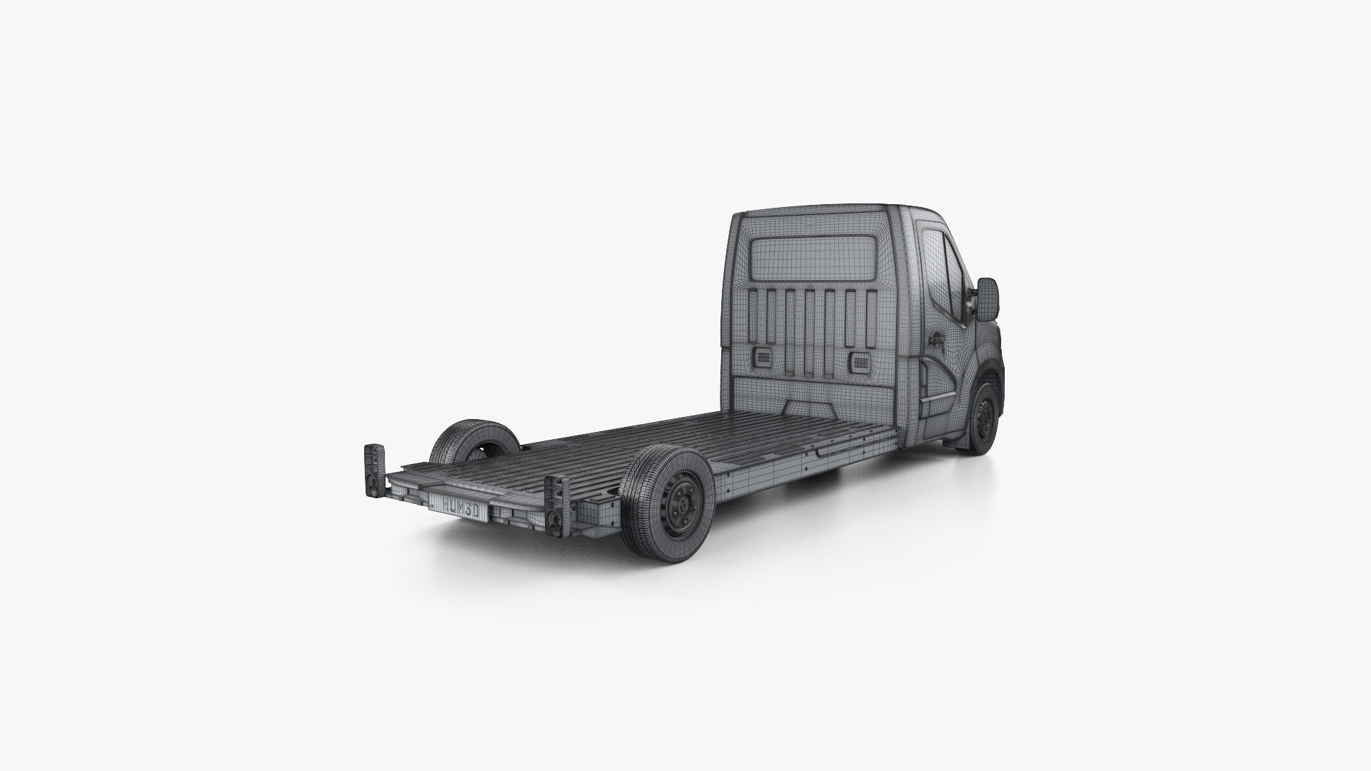 3D Renault Master Platform Cab L3 2020 model - TurboSquid 2029180